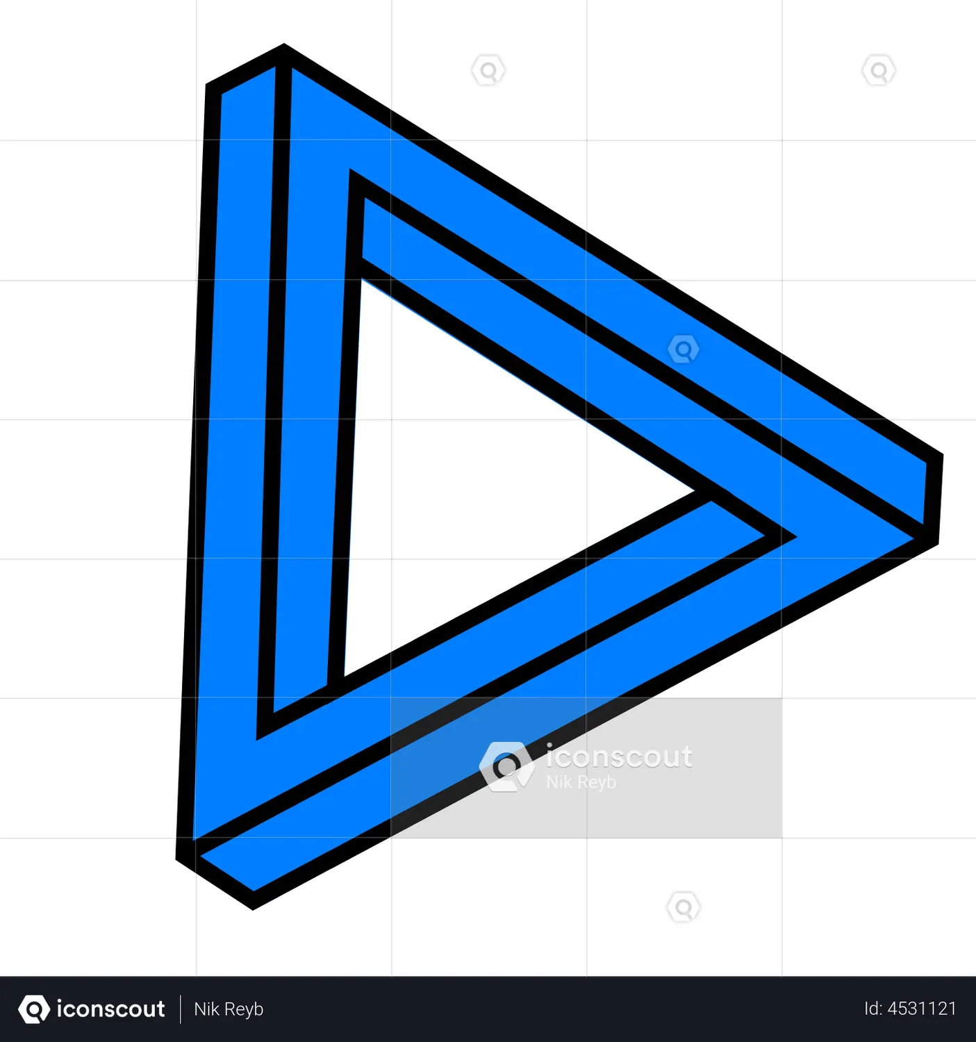 Penrose Triangle Morphing Loader Animated Icon download in JSON, LOTTIE ...