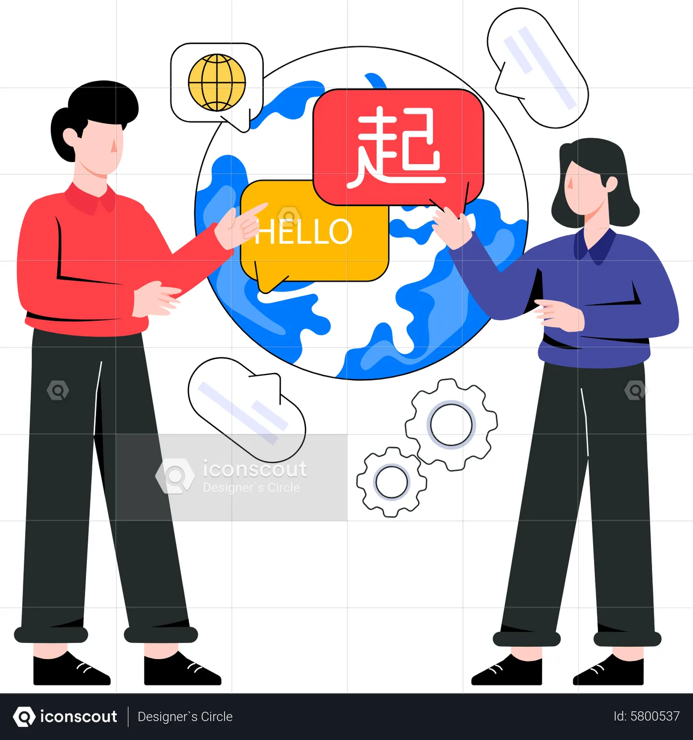 People Translating Global Languages Animation Free Download People Animations Iconscout