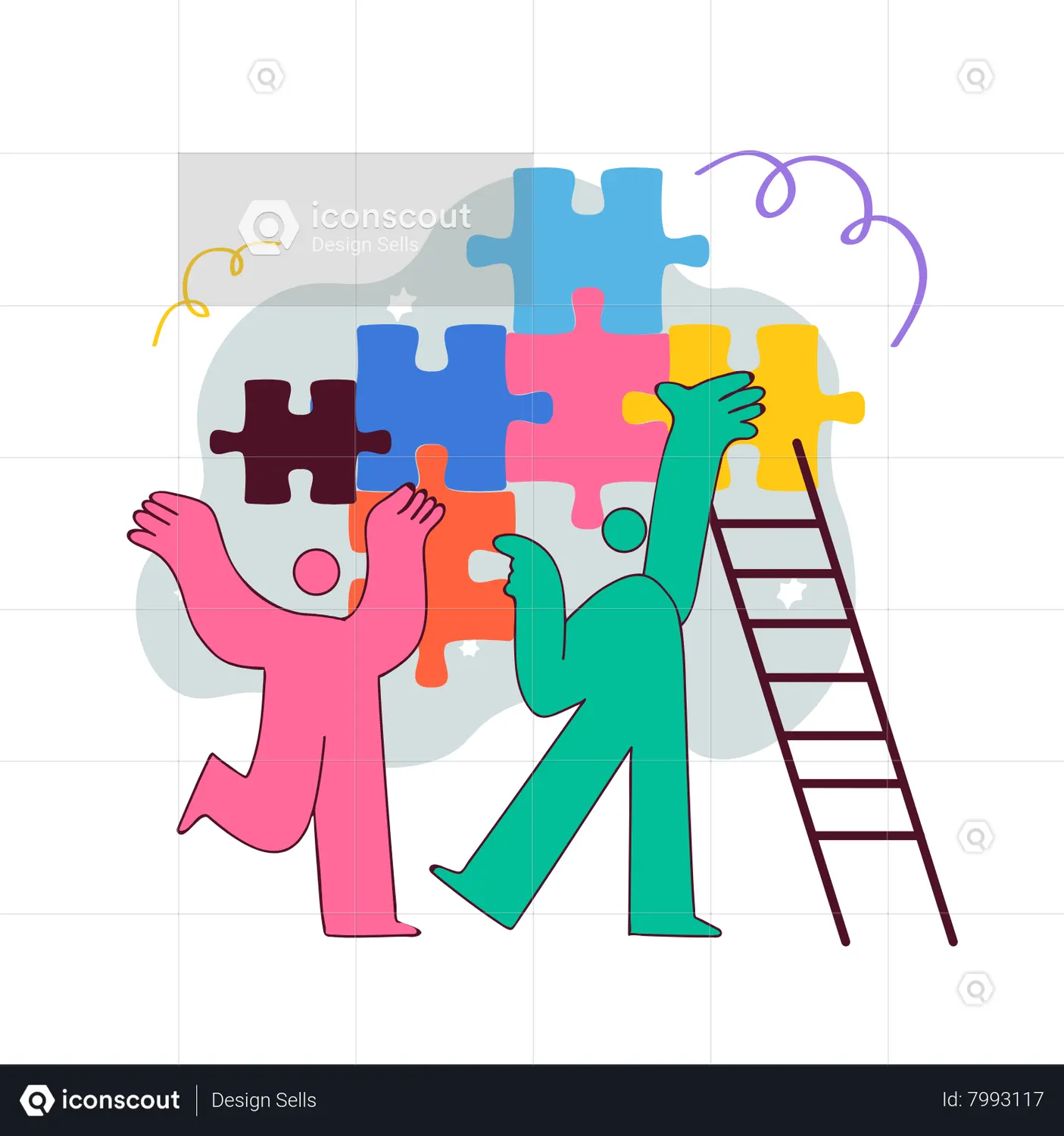 People Working With Team Animated Illustration Download In Json Lottie Or Mp4 Format