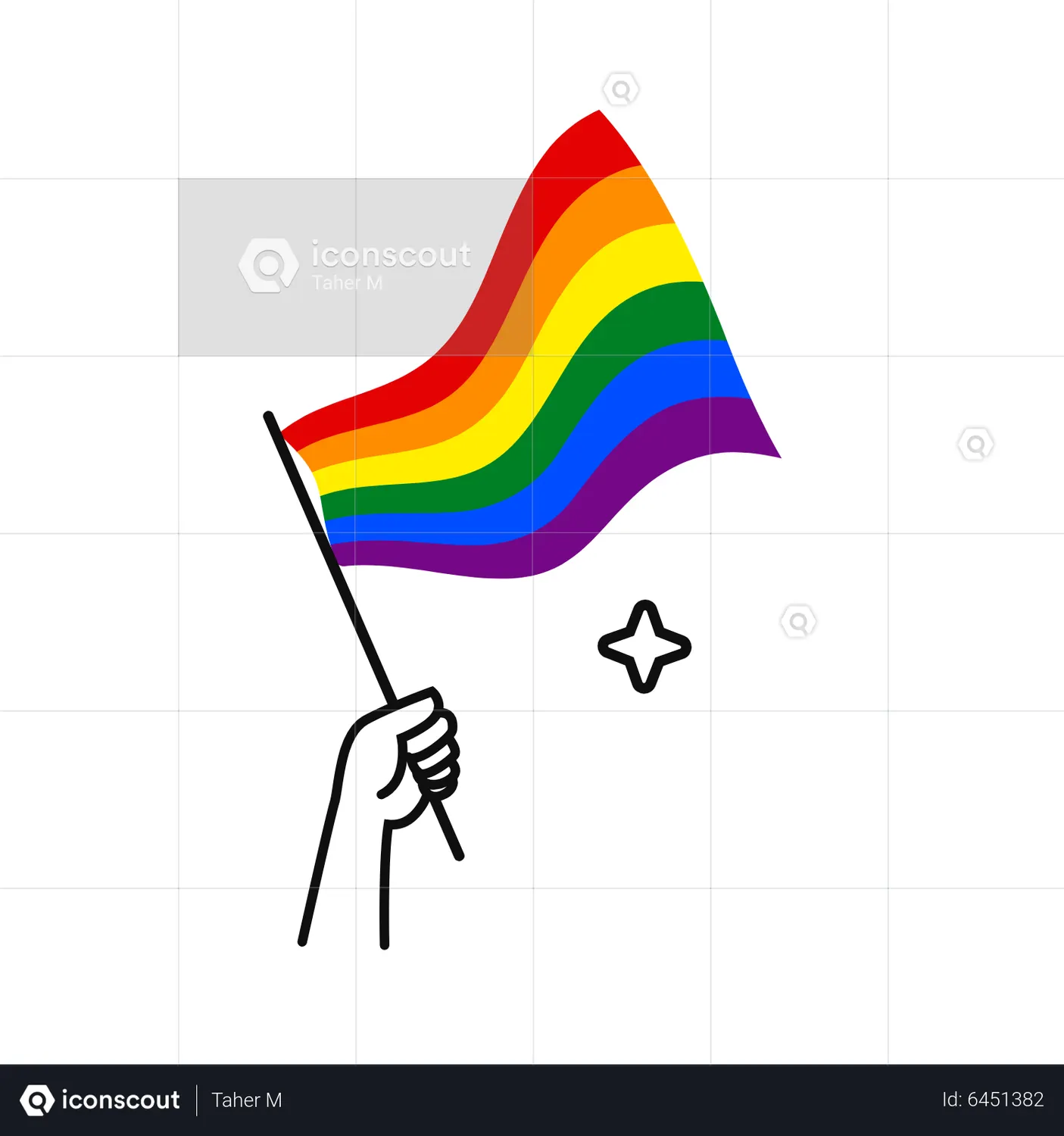 Pride Flag Waving Animated Icon Free Download Sign And Symbols Animated