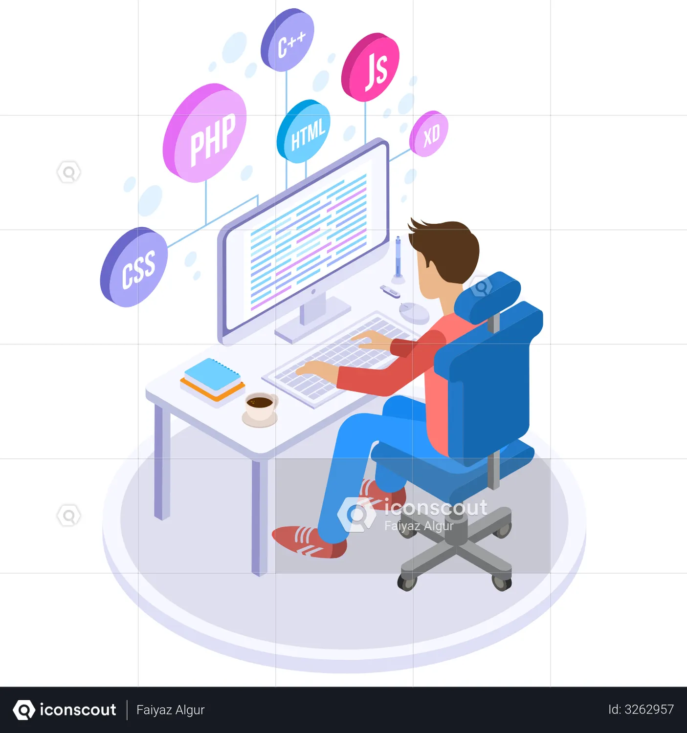 Programmer Working On PC Animation - Free Download Business Animations ...