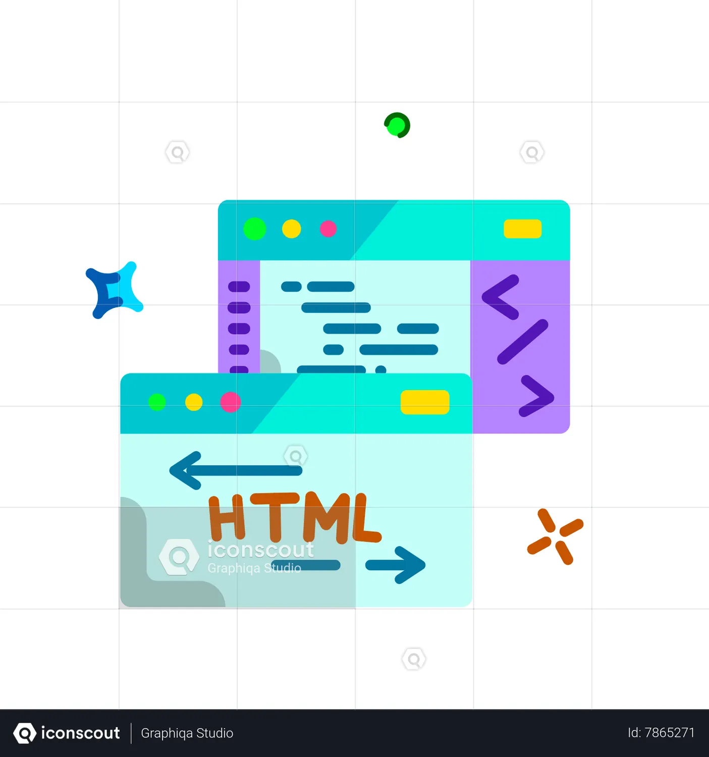 Programming Animated Icon download in JSON, LOTTIE or MP4 format