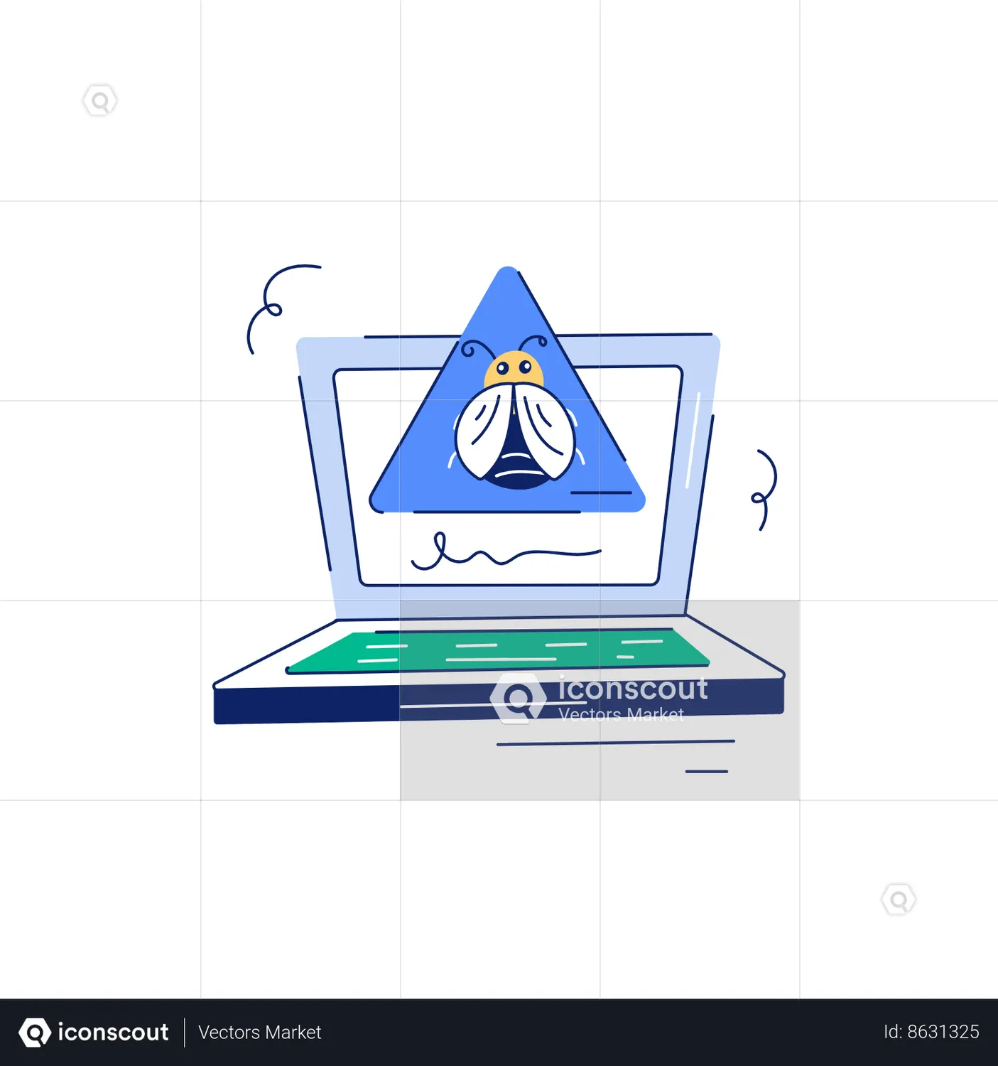 Programming Bug Animated Icon download in JSON, LOTTIE or MP4 format