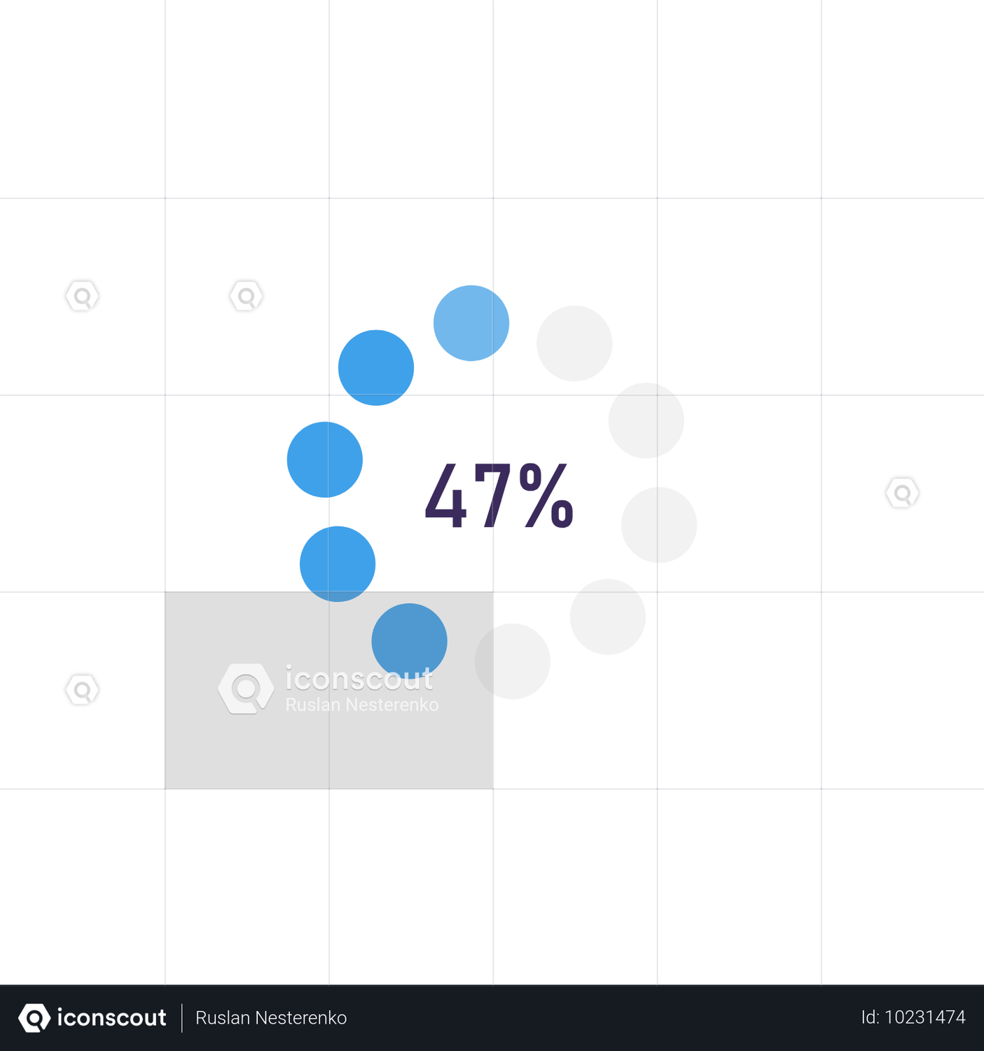 Progress circle Animation by Ruslan Nesterenko | LottieFiles