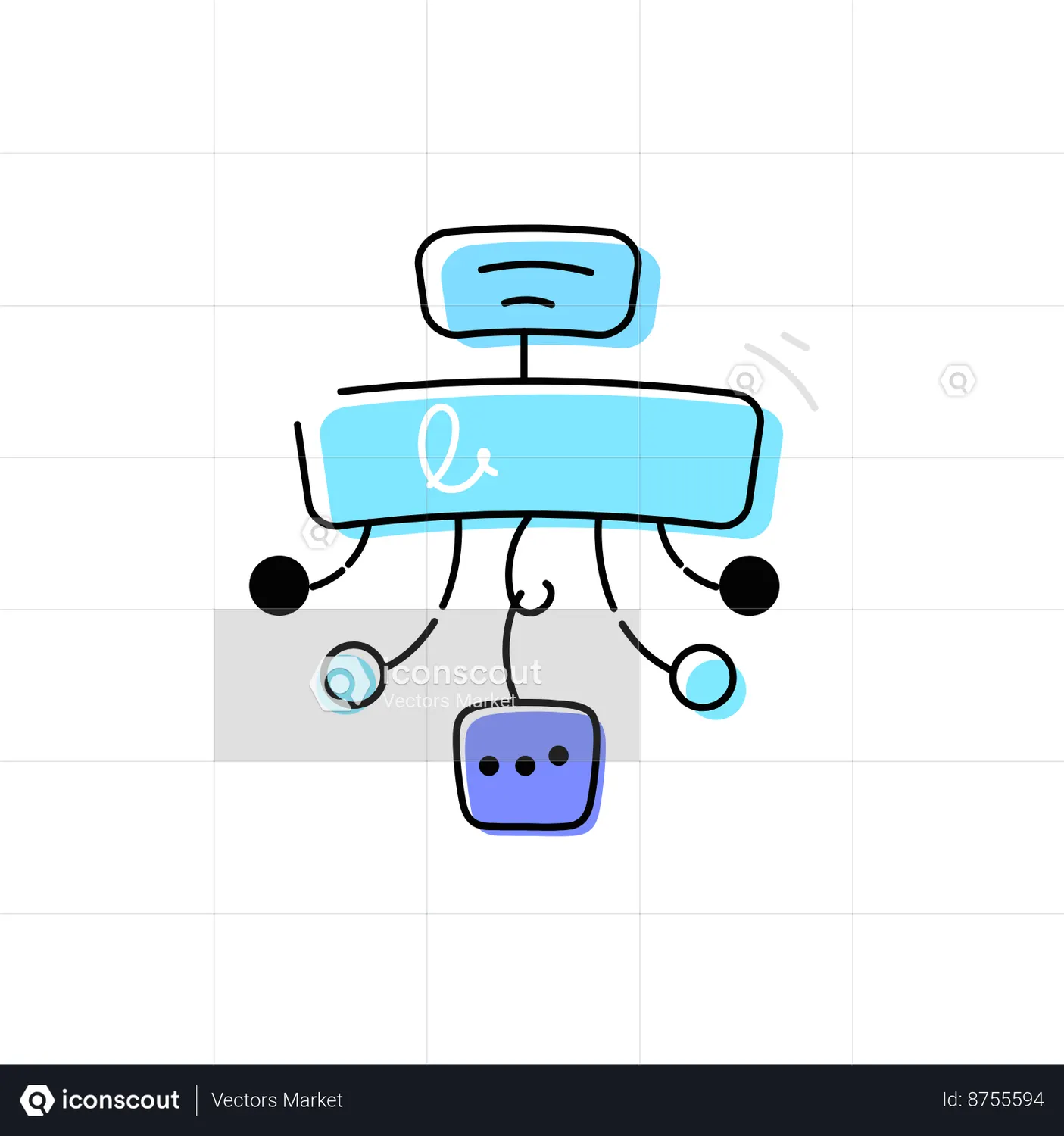 Project Workflow Animated Icon Free Download Network And Communication