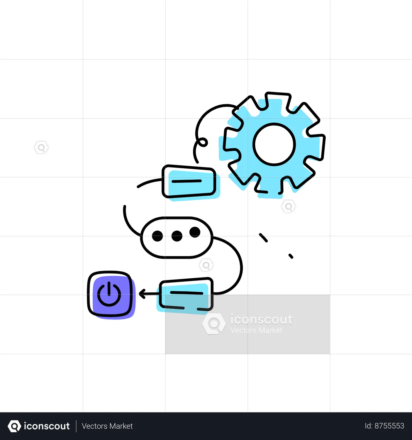 Project Workflow Animated Icon Download In Json Lottie Or Mp4 Format