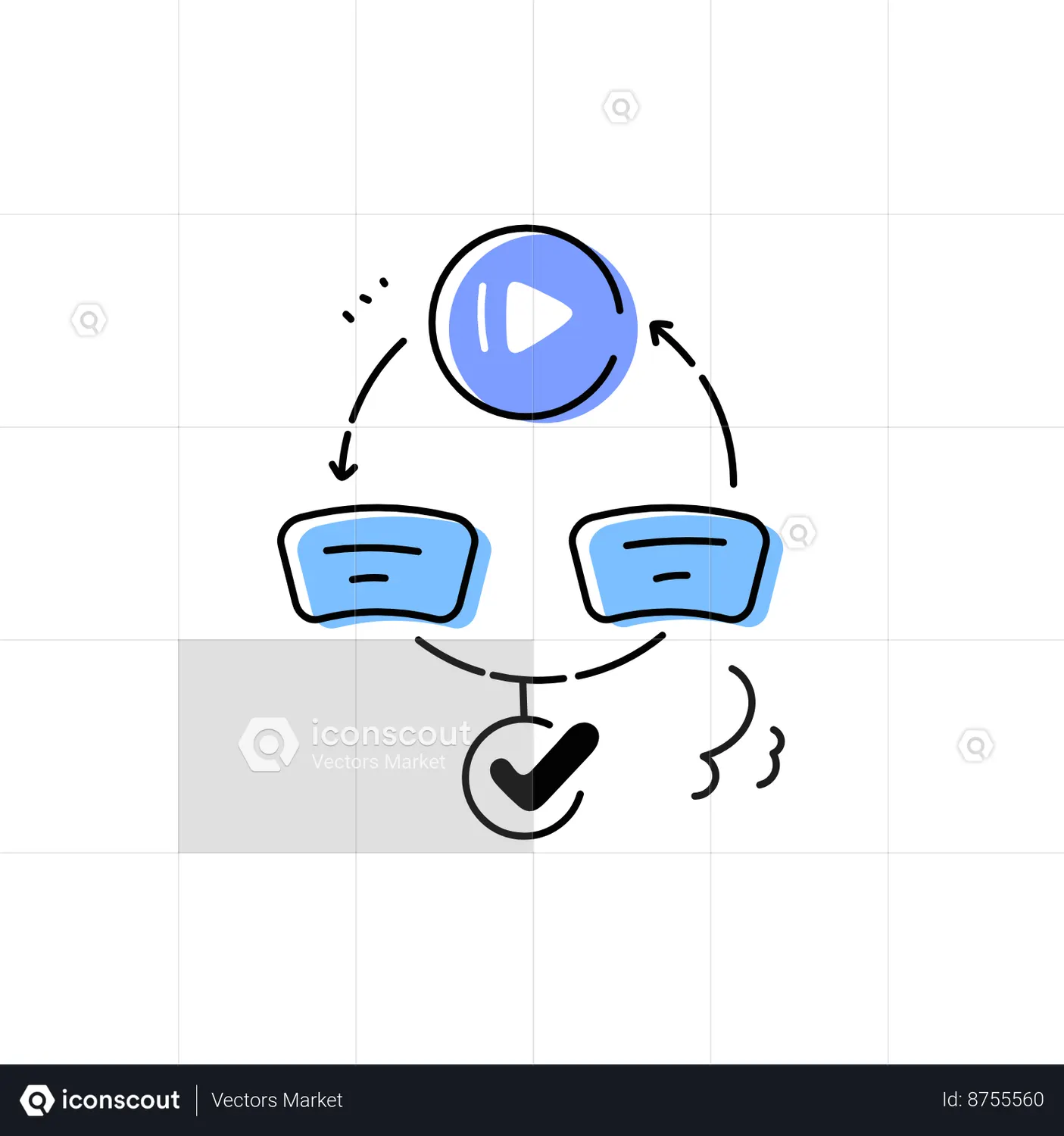 Project Workflow Animated Icon Download In Json Lottie Or Mp4 Format