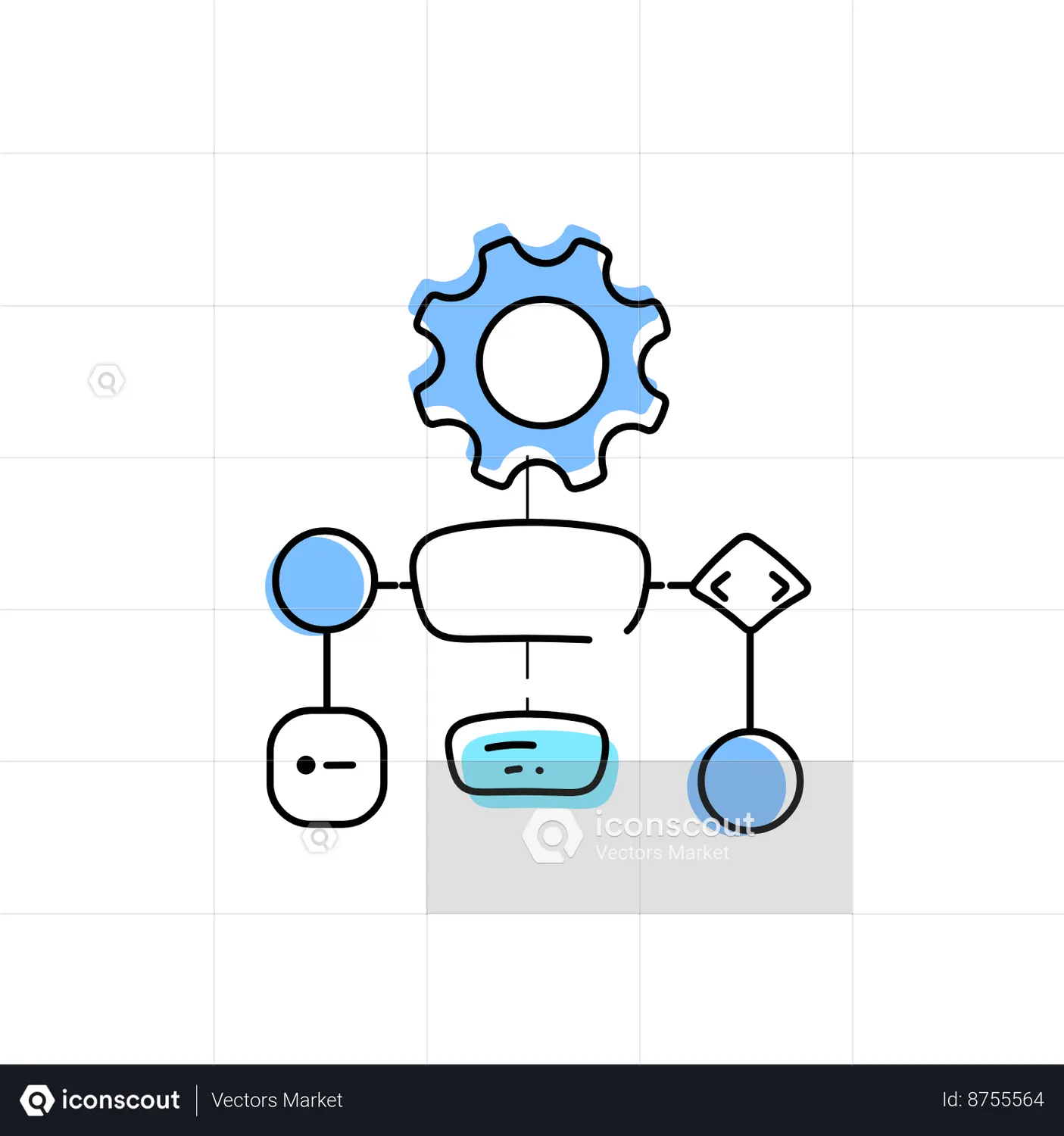 Project Workflow Animated Icon Free Download Network And Communication