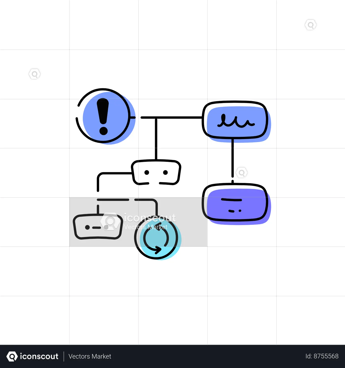 Project Workflow Animated Icon Download In Json Lottie Or Mp4 Format