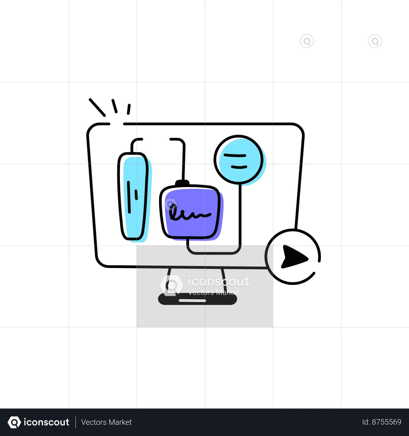 Project Workflow Animated Icon Free Download Network And Communication