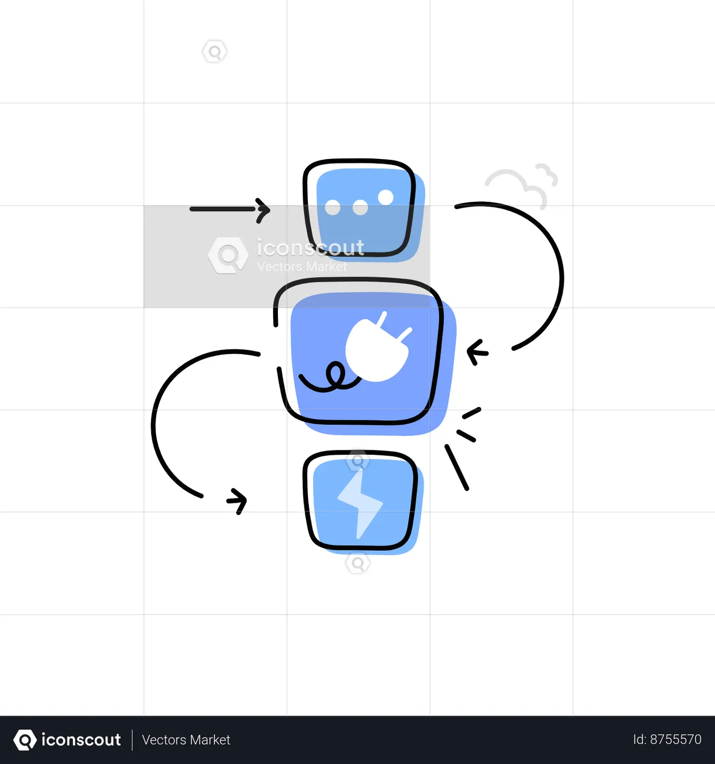 Project Workflow Animated Icon Download In Json Lottie Or Mp4 Format