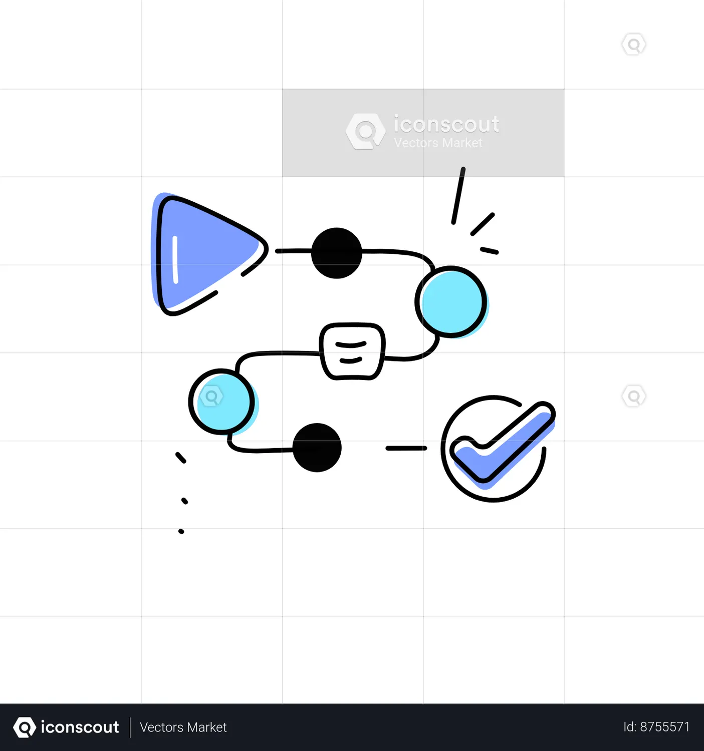 Project Workflow Animated Icon Download In Json Lottie Or Mp4 Format