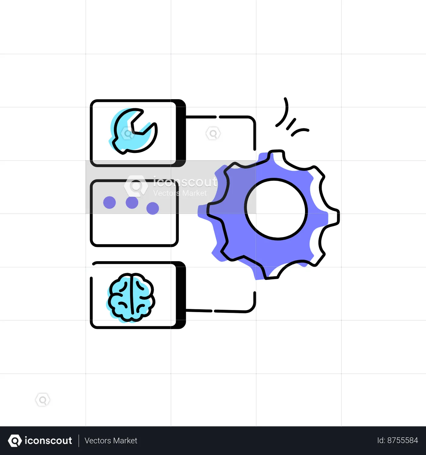 Project Workflow Animated Icon Download In Json Lottie Or Mp4 Format