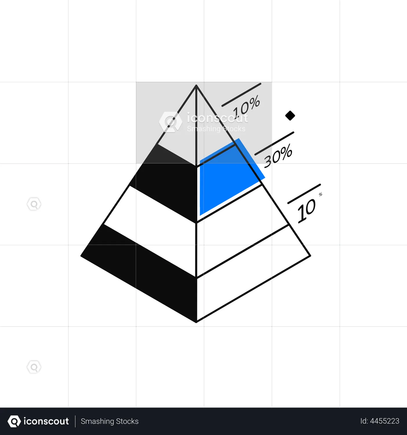 Pyramid Chart Animated Icon download in JSON, LOTTIE or MP4 format