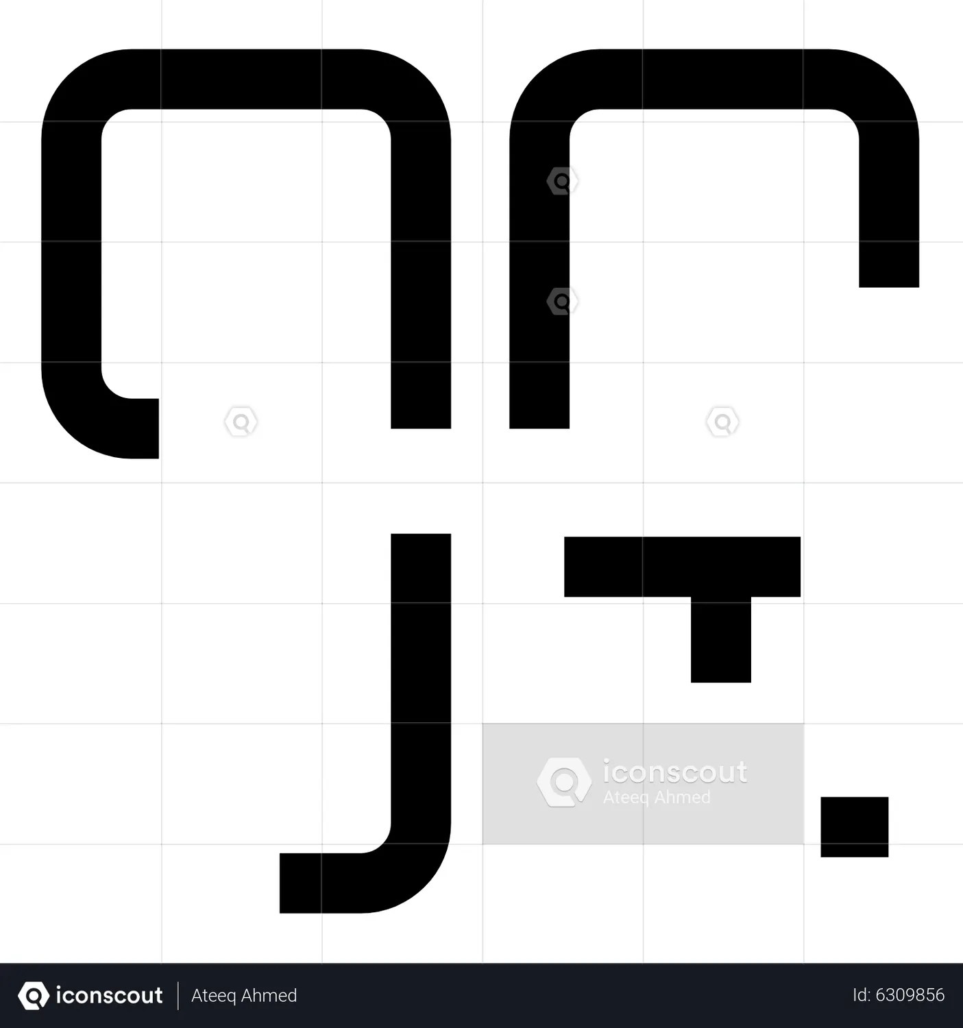 Qr Code Animated Icon download in JSON, LOTTIE or MP4 format