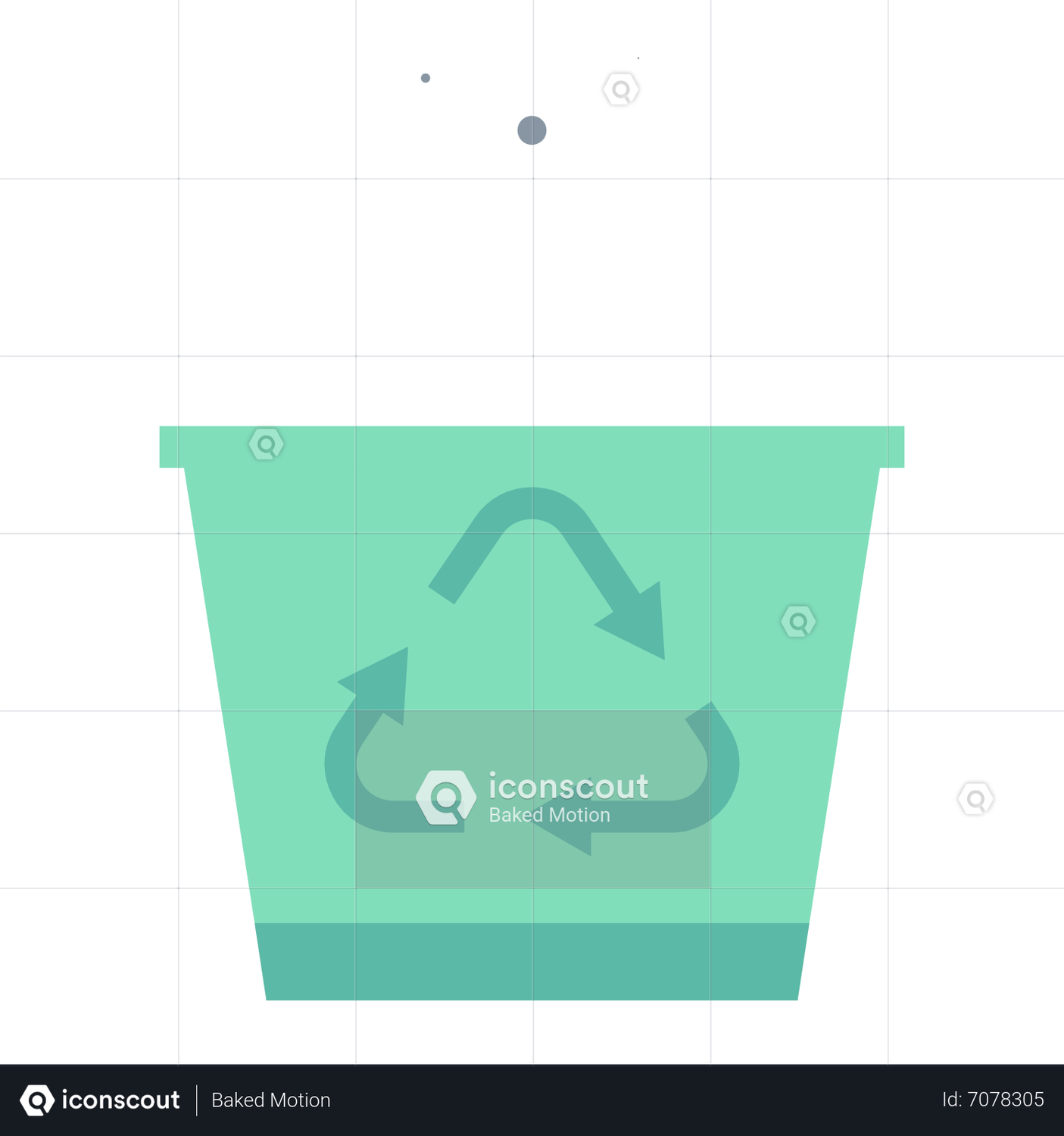 Recycling bin 애니메이션 by Baked Motion | LottieFiles