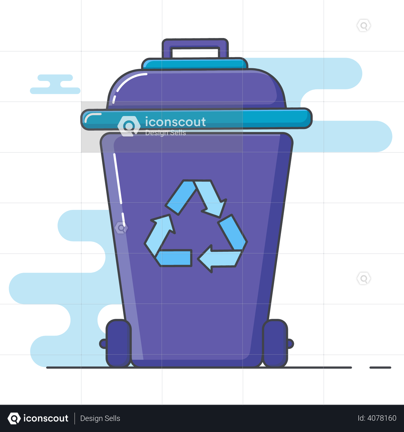 Recycling Bin Animation by Design Sells | LottieFiles