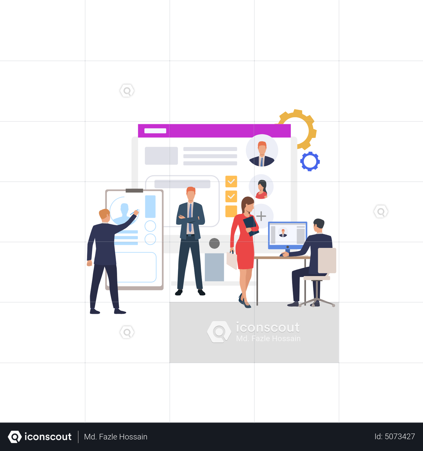 buena retención de empleados Animation by Md. Fazle Hossain | LottieFiles