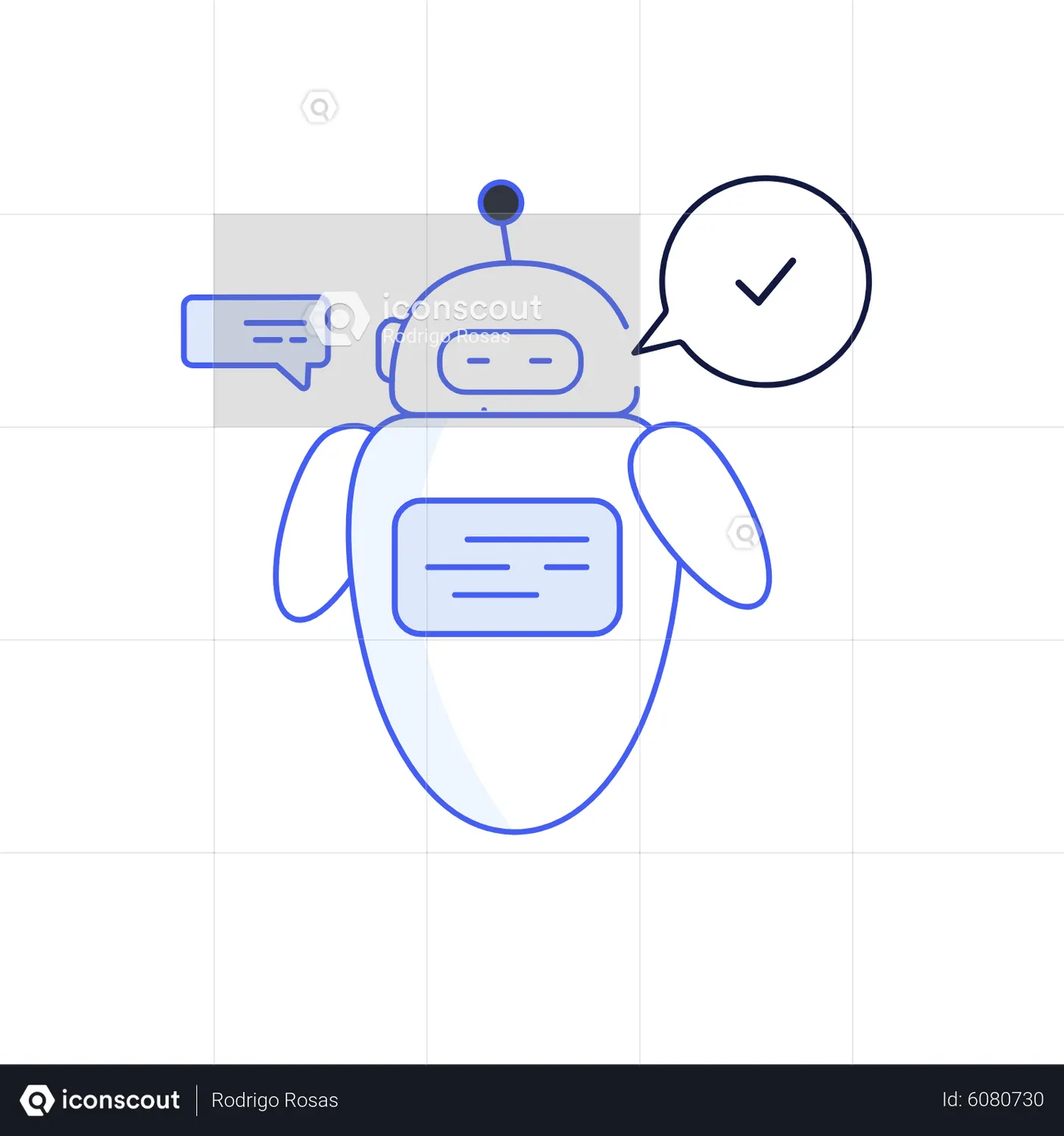 Robot Animated Icon download in JSON, LOTTIE or MP4 format
