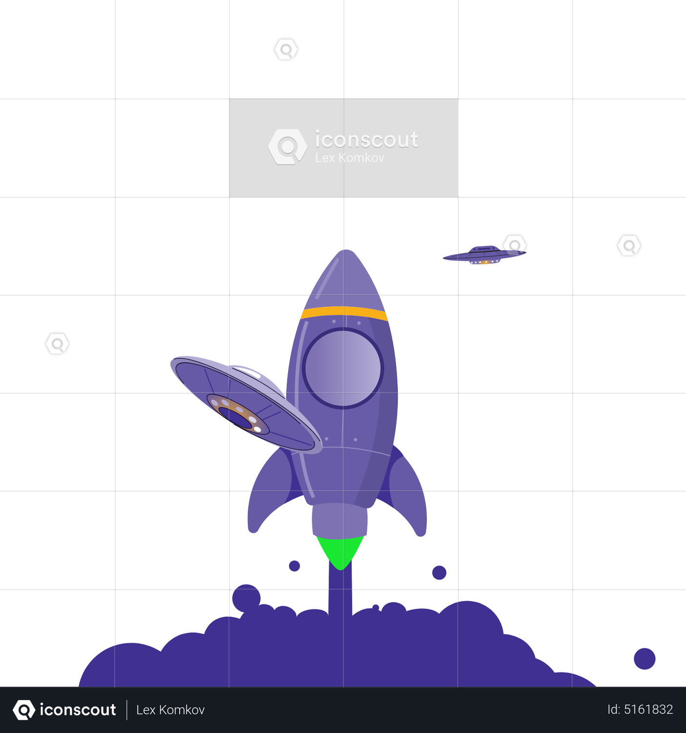 Rocket In Space Animation by Lex Komkov | LottieFiles