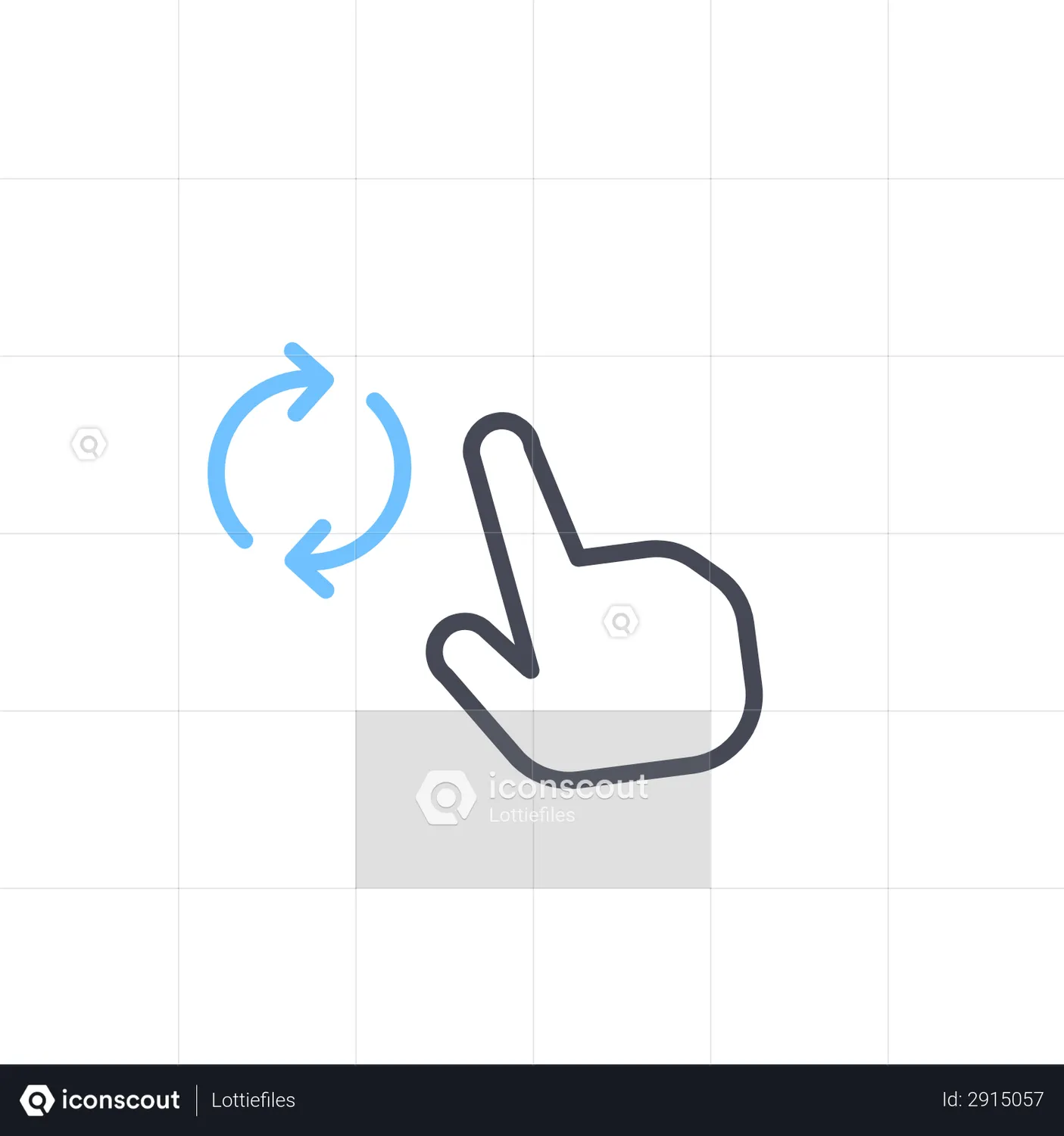Rotate Gesture Animated Icon download in JSON, LOTTIE or MP4 format