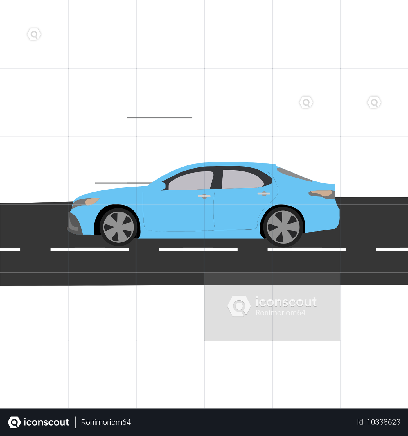 Running Car Animation by Ronimoriom64 | LottieFiles