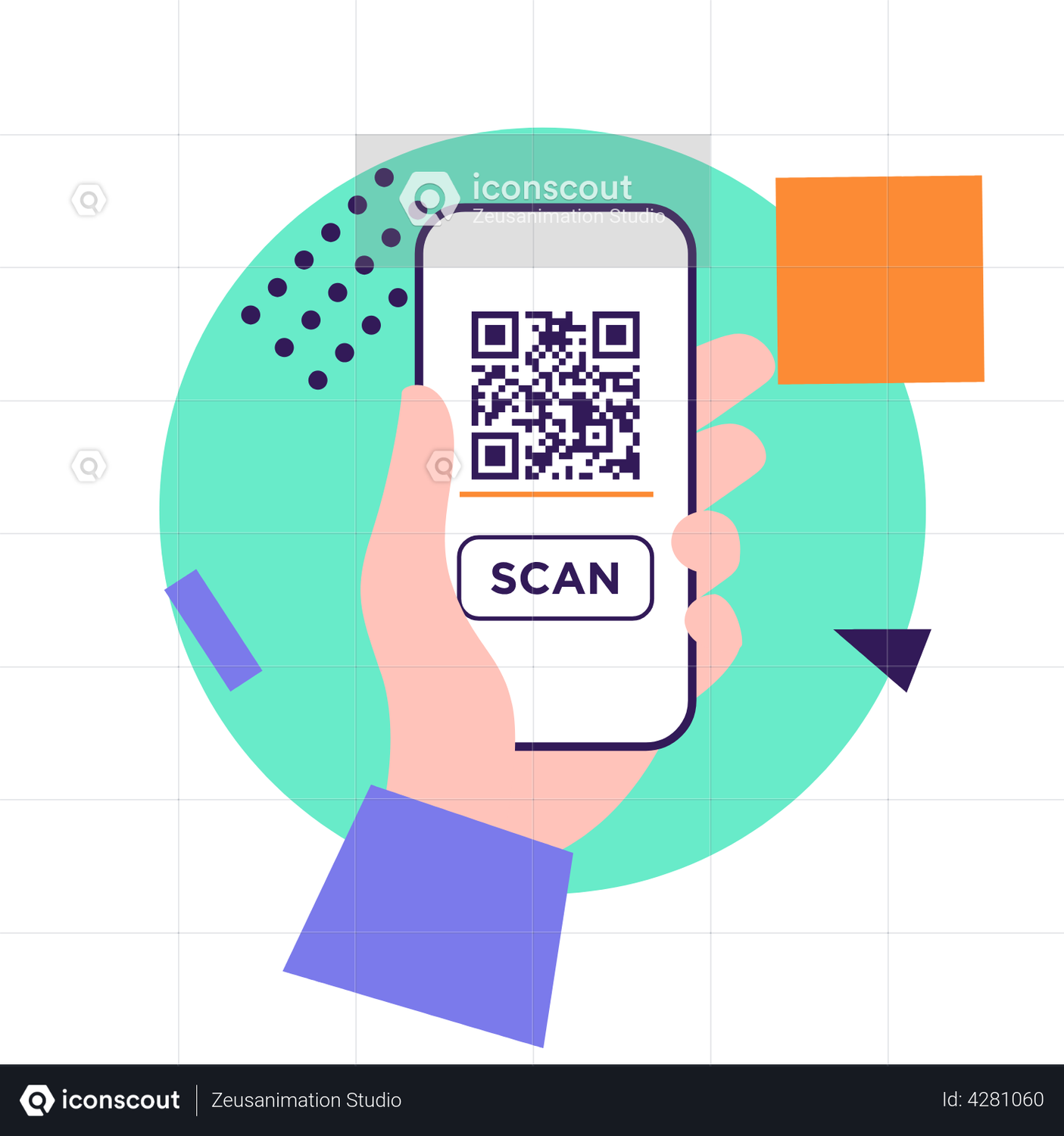 Scan QR Animation by Zeusanimation Studio | LottieFiles