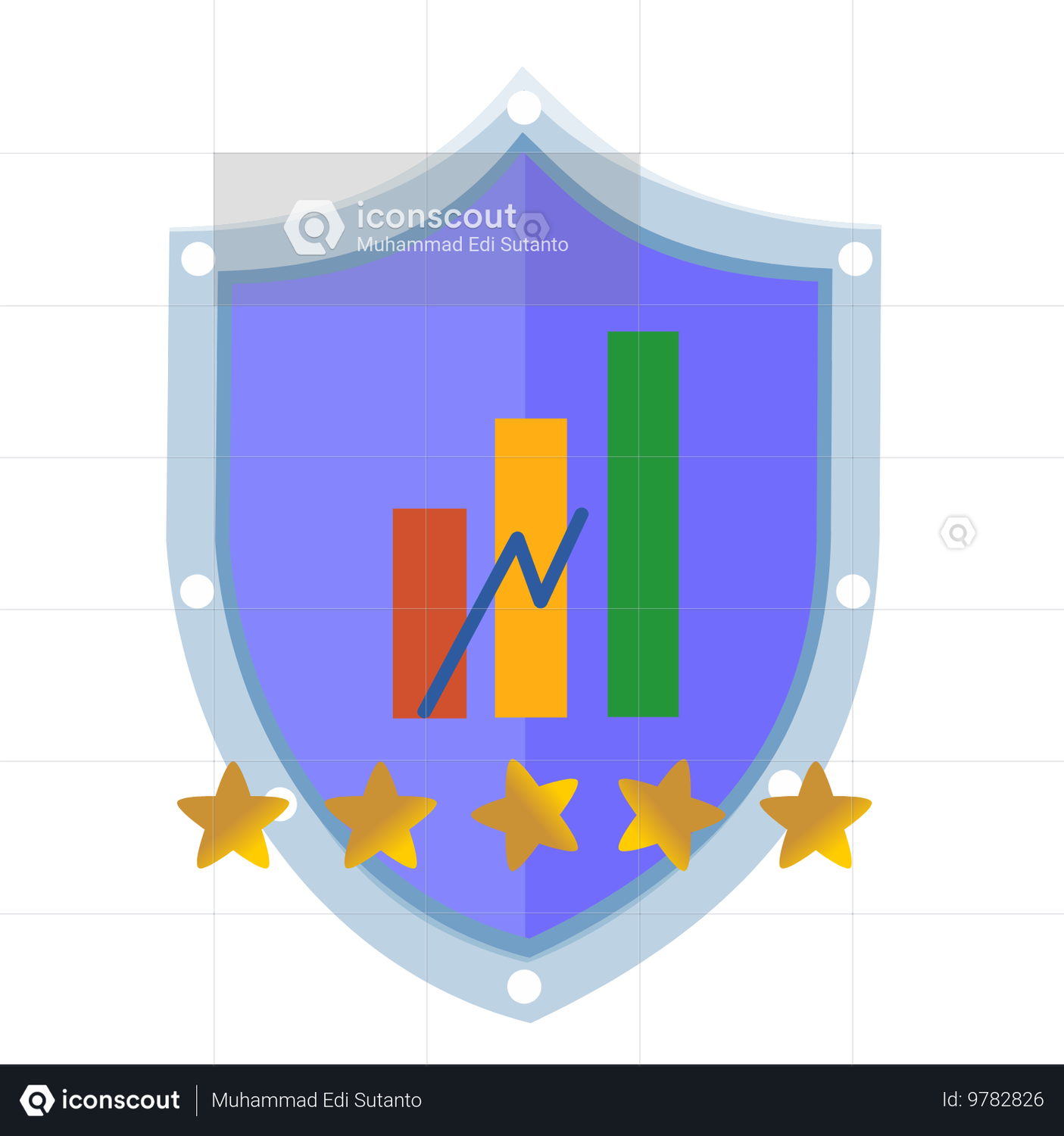 Shield-Infografik-Feedback in Fünf-Sterne-Bewertung Animation von ... Shield-Infografik-Feedback in Fünf-Sterne-Bewertung Animation von ...