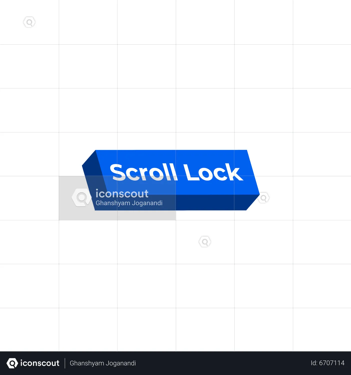 Scroll Lock Key Animated Icon Download In Json Lottie Or Mp4 Format