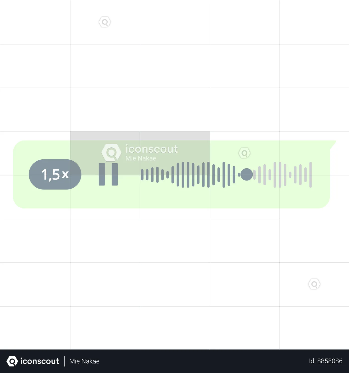Sent Voice Message Animated Icon - Free Download User Interface ...