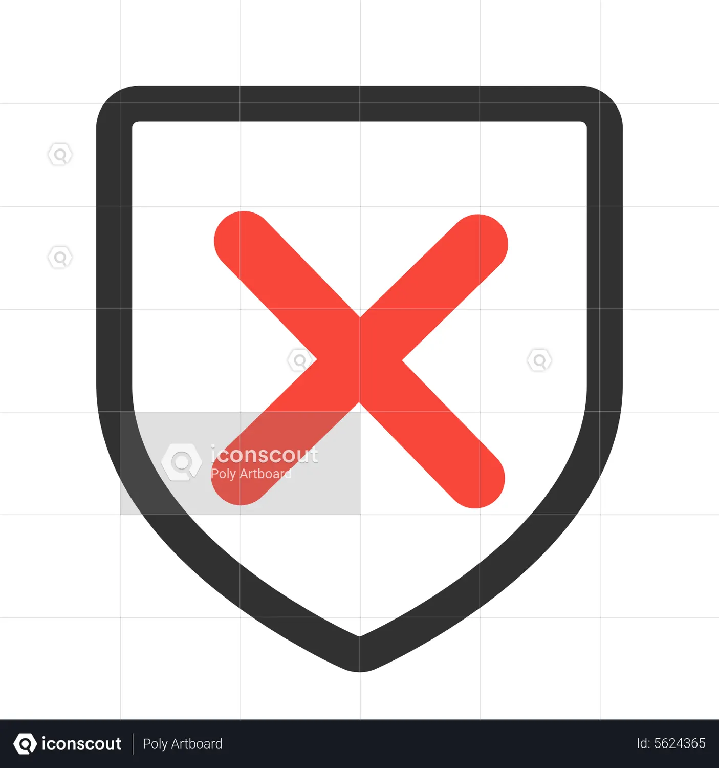 Shield Cross Animated Icon download in JSON, LOTTIE or MP4 format