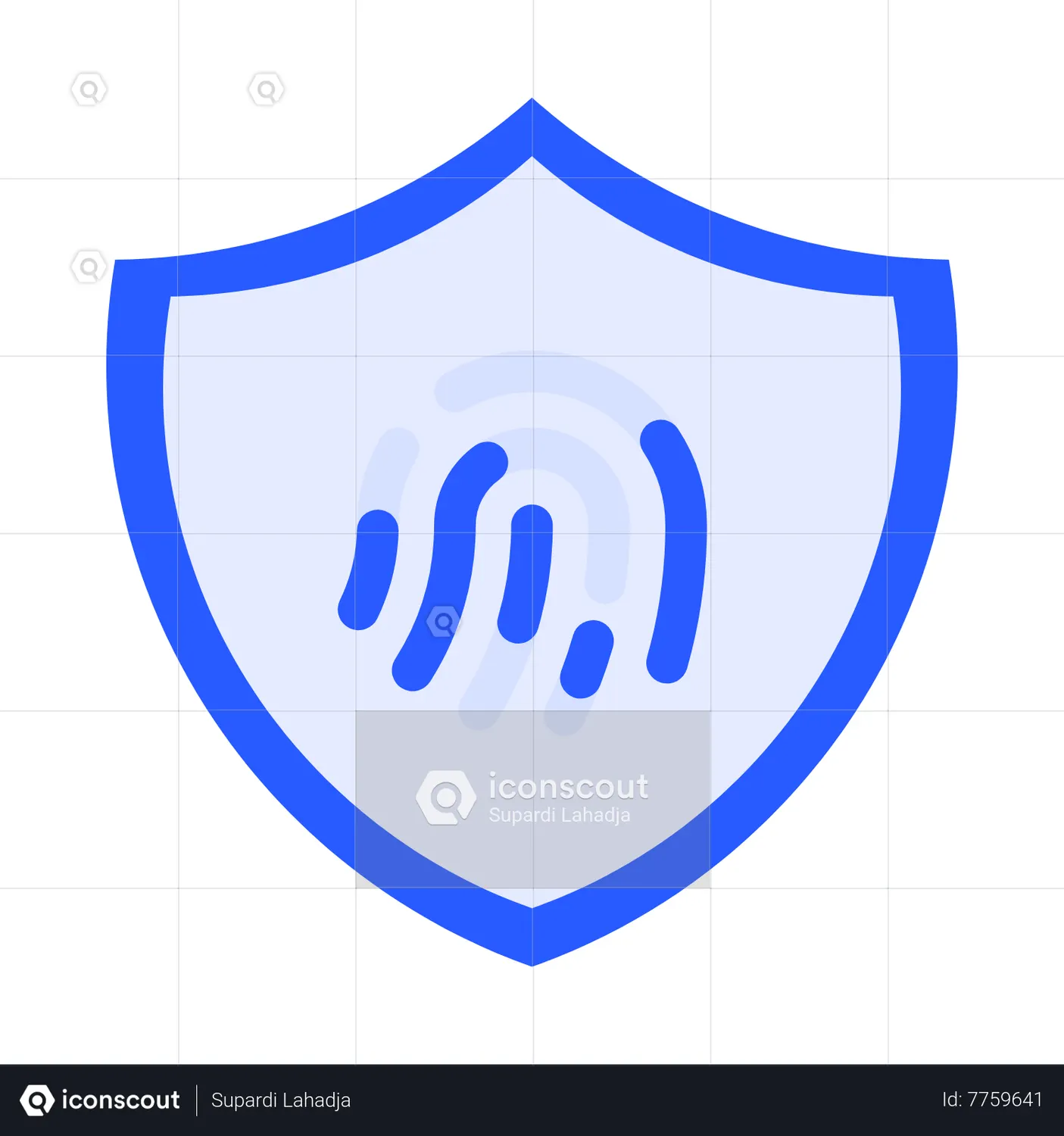 Shield Fingerprints Unsuccessful Animated Icon download in JSON, LOTTIE ...