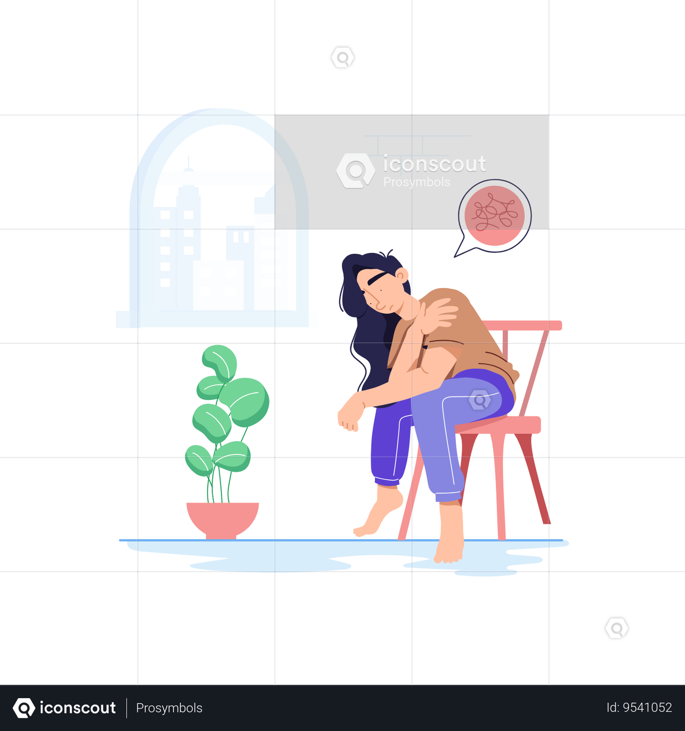 Silent Struggle Animation by Prosymbols | LottieFiles