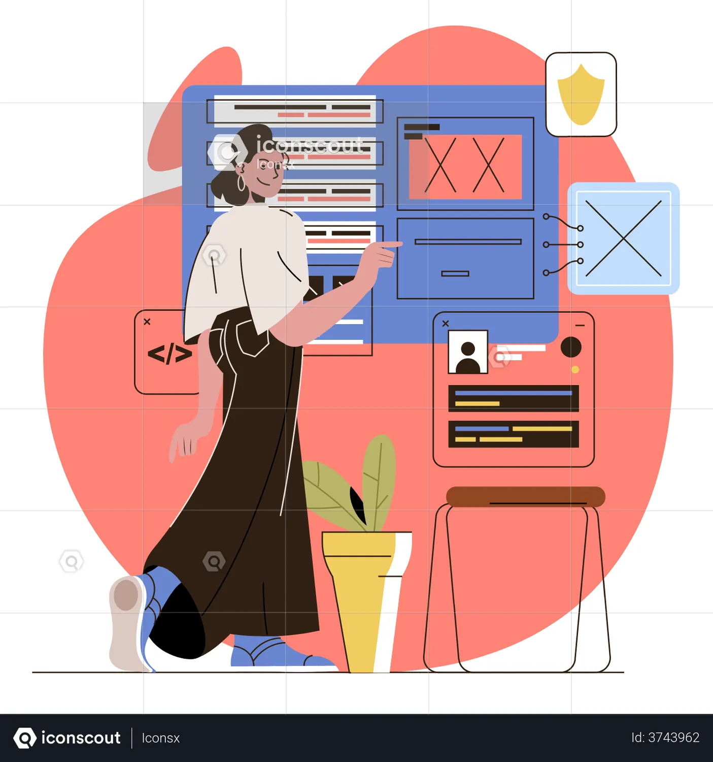 Software Programming Animated Icon download in JSON, LOTTIE or MP4 format