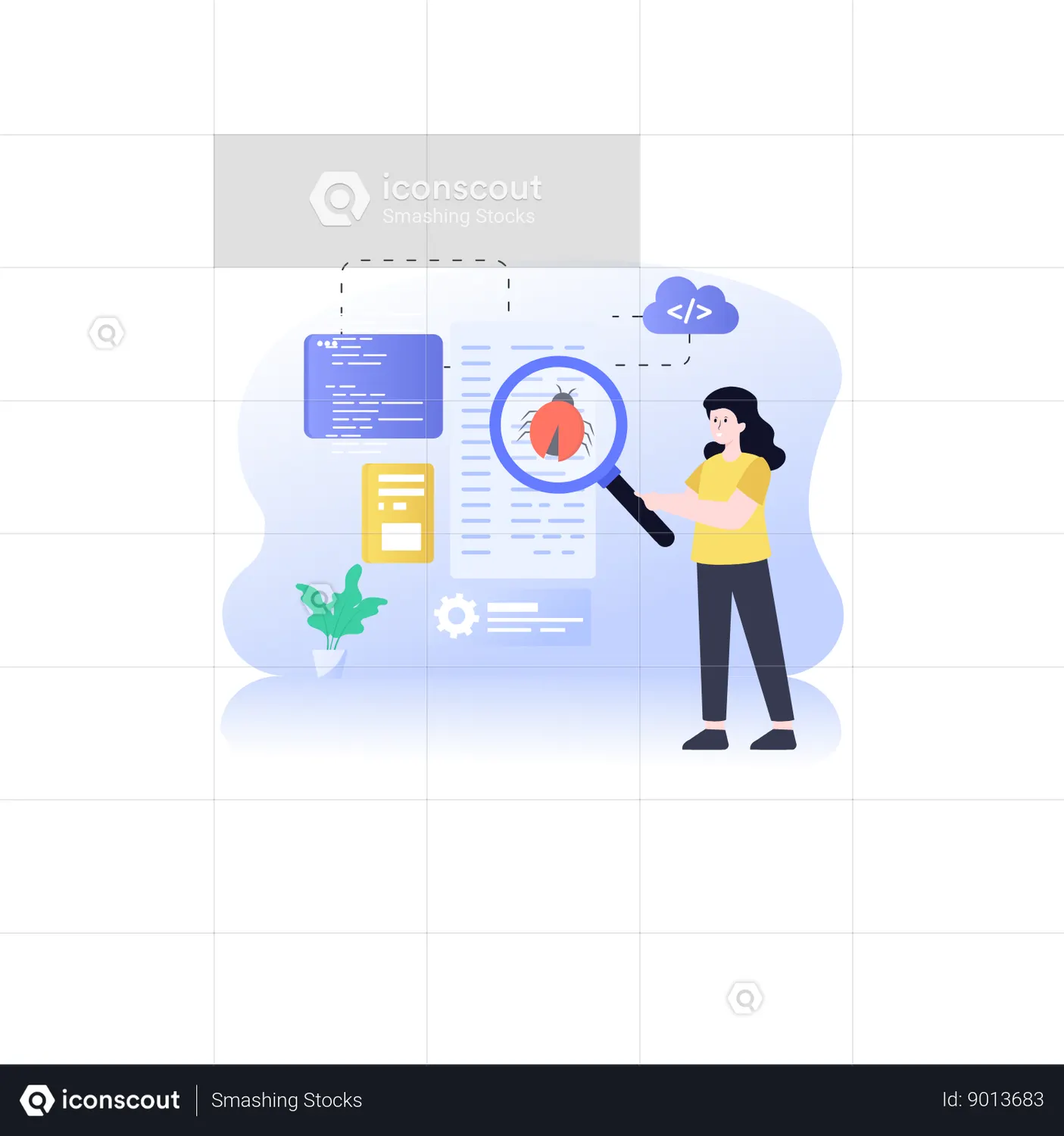 Software Testing Animated Illustration download in JSON, LOTTIE or MP4 ...