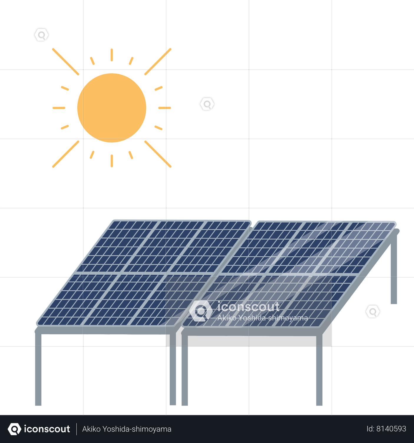 Solor Power Generation Animation by Akiko Yoshida-shimoyama | LottieFiles