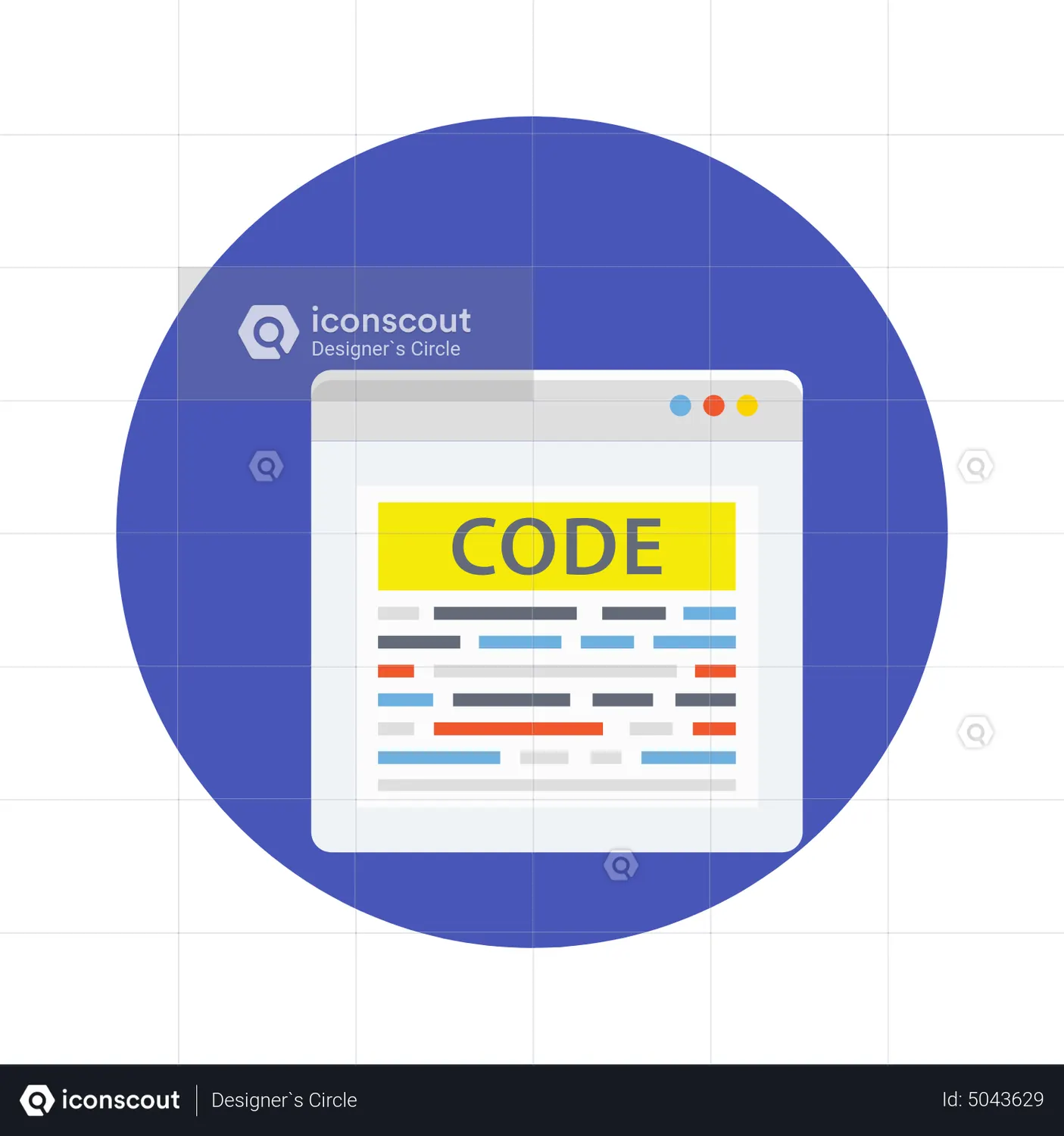 Source Code Animated Icon download in JSON, LOTTIE or MP4 format