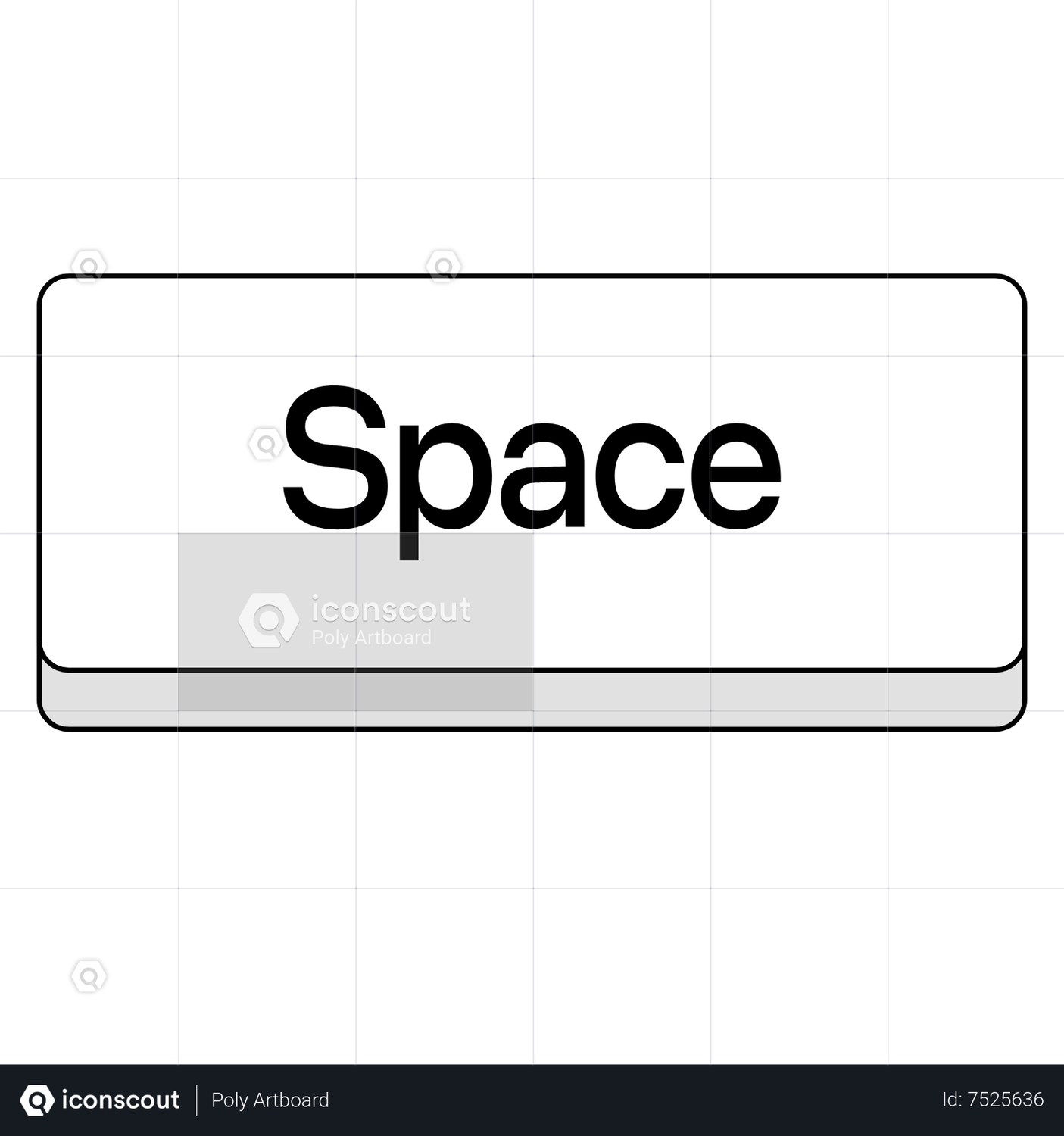 Space Button Animation by Poly Artboard | LottieFiles