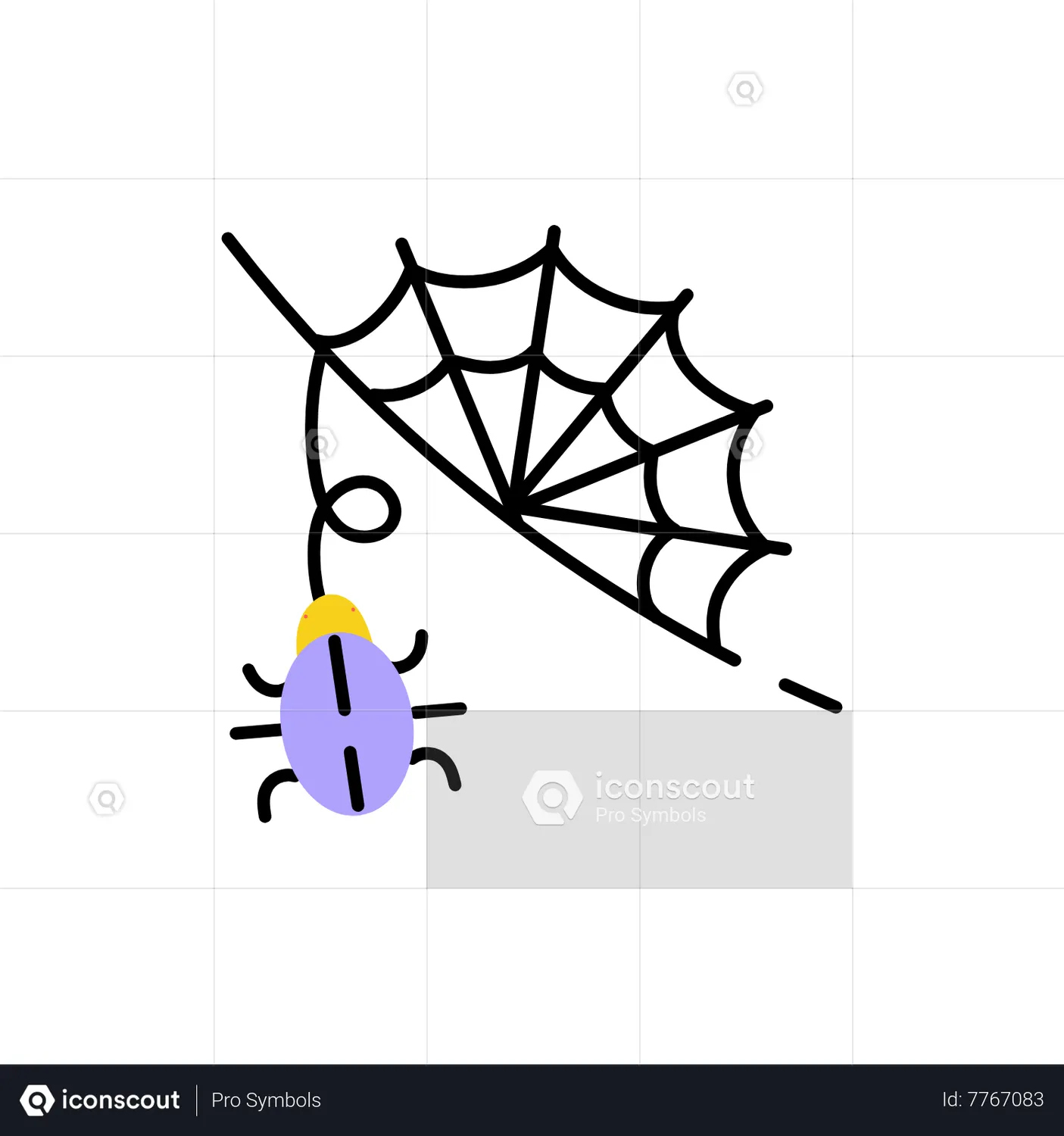 Spider Web Animated Icon download in JSON, LOTTIE or MP4 format