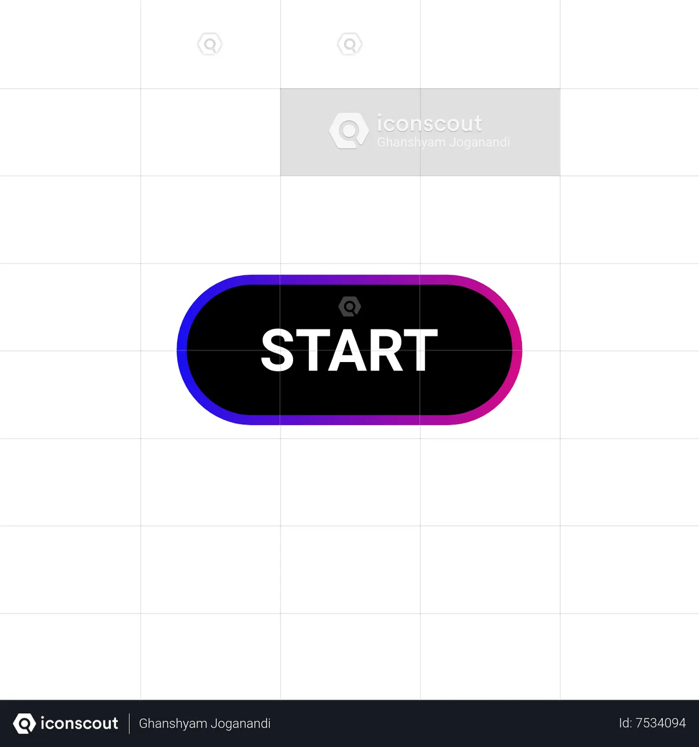 Start Button Animated Icon download in JSON, LOTTIE or MP4 format