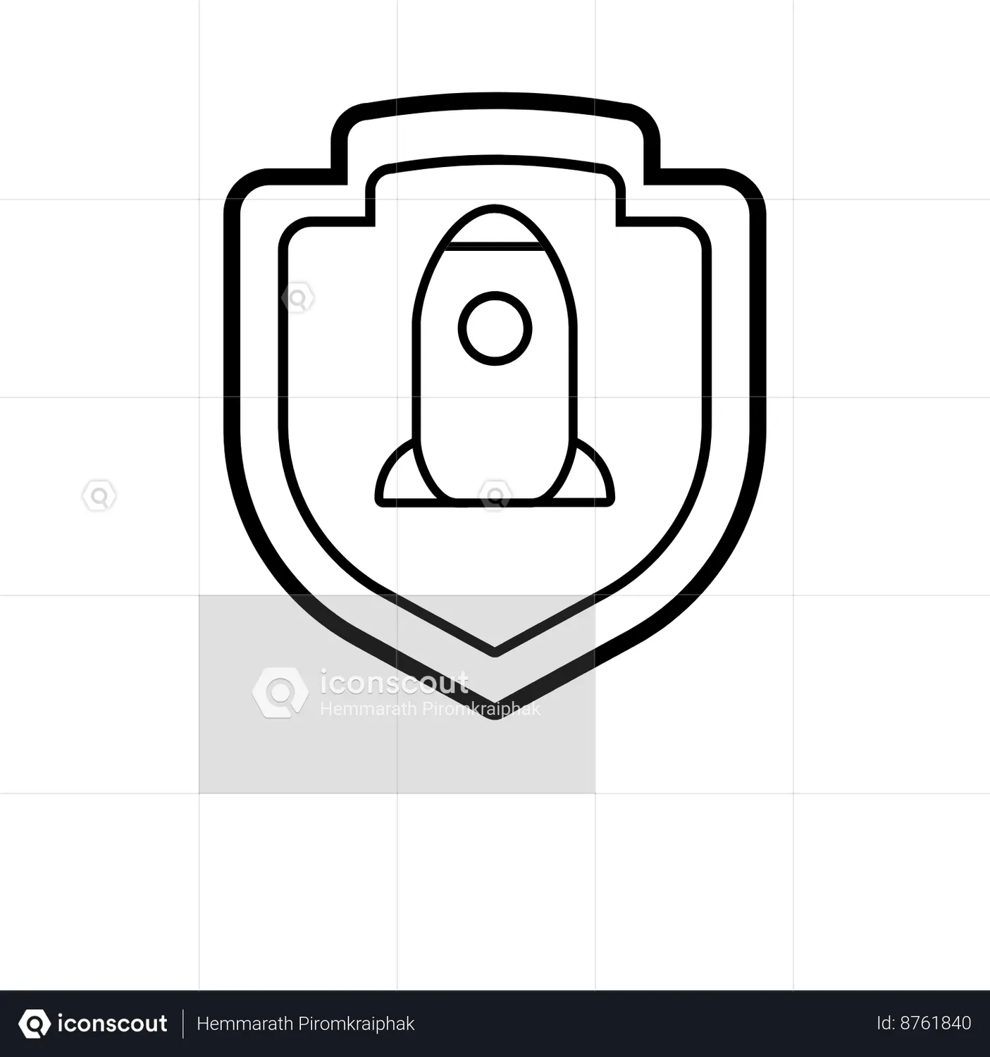 Startup Shield Animated Icon download in JSON, LOTTIE or MP4 format