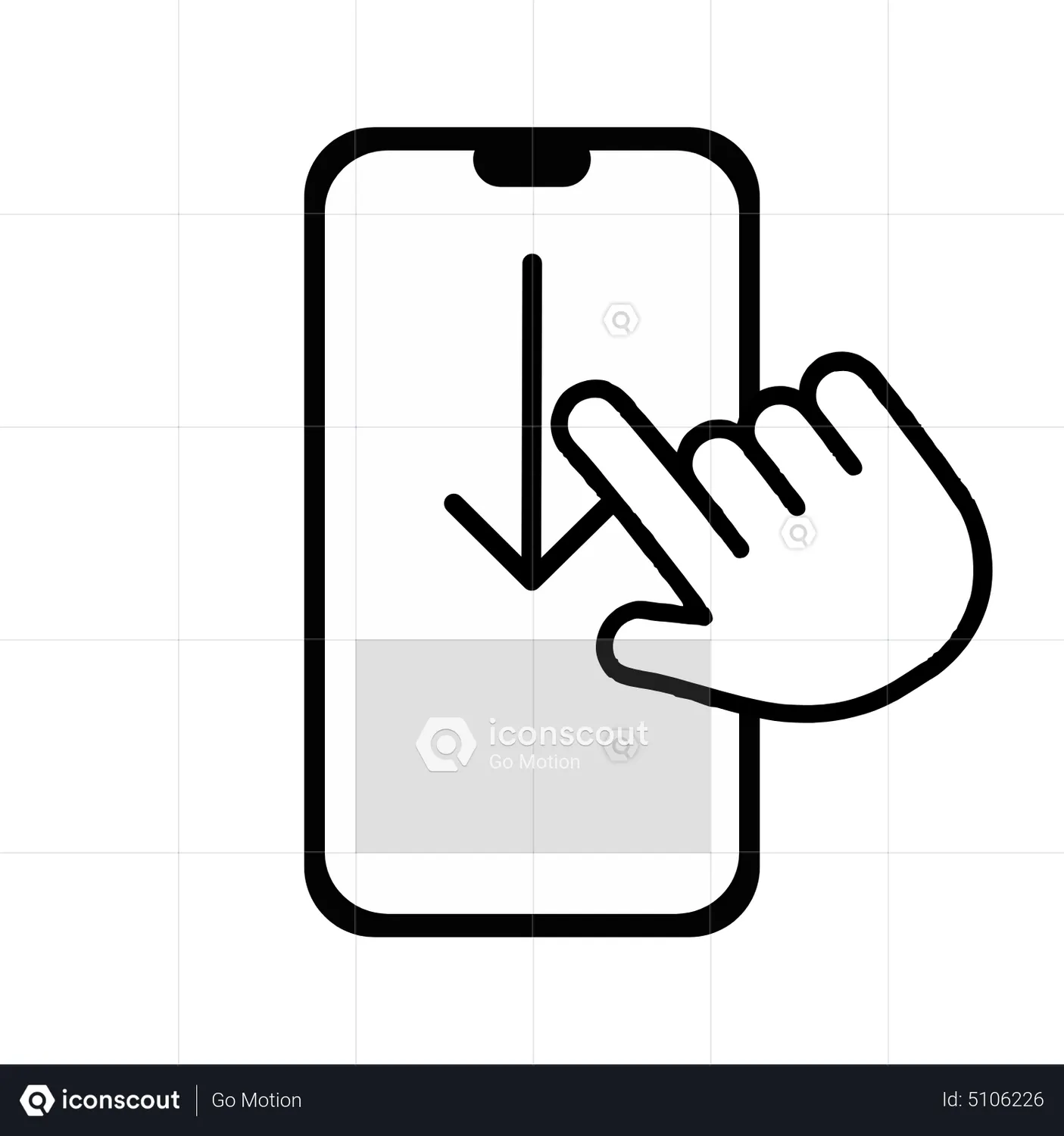 Swipe Down Animated Icon Free Download Sign And Symbols Animated Icons Iconscout