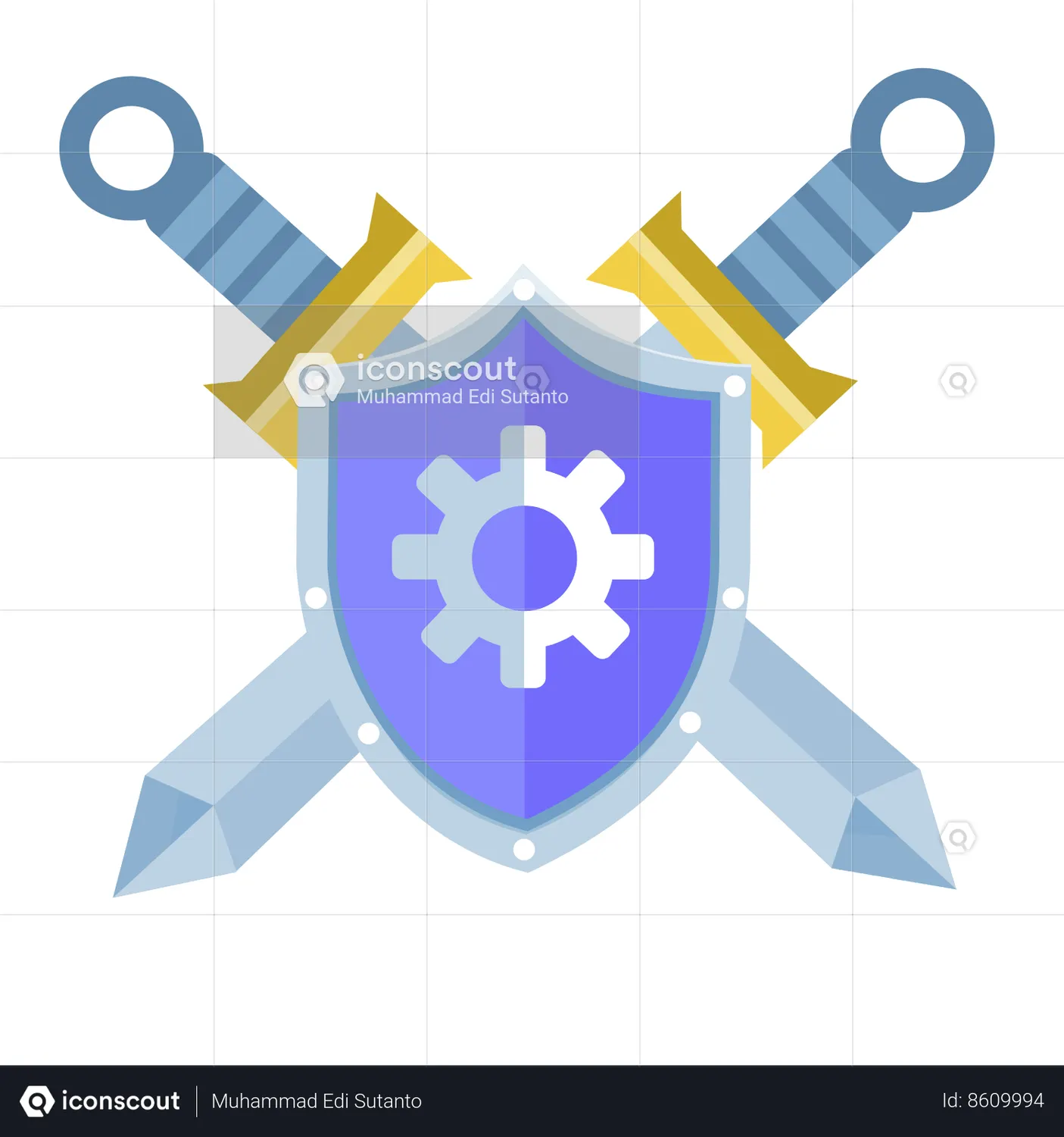 Sword and Shield Animated Icon download in JSON, LOTTIE or MP4 format