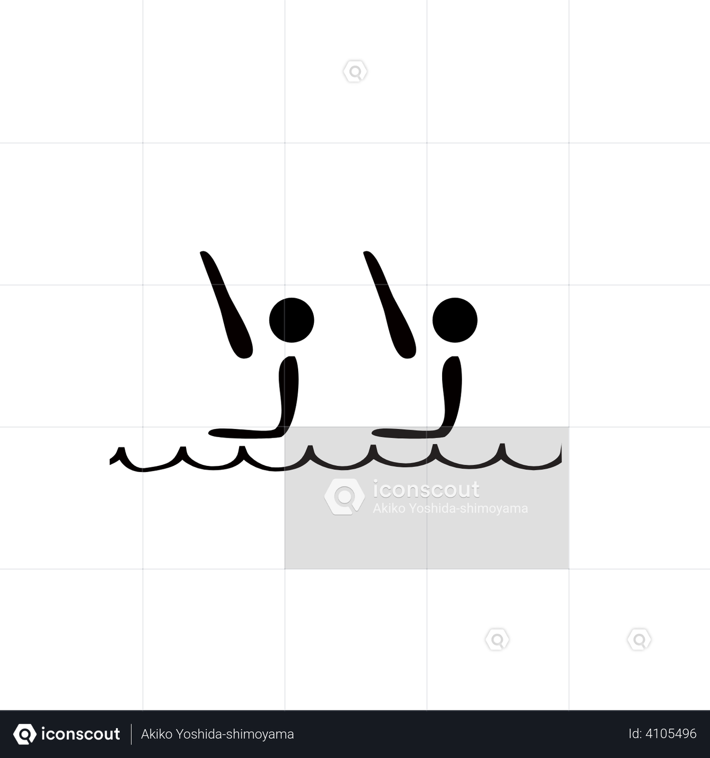 Synchronized Swimming Animation by Akiko Yoshida-shimoyama | LottieFiles