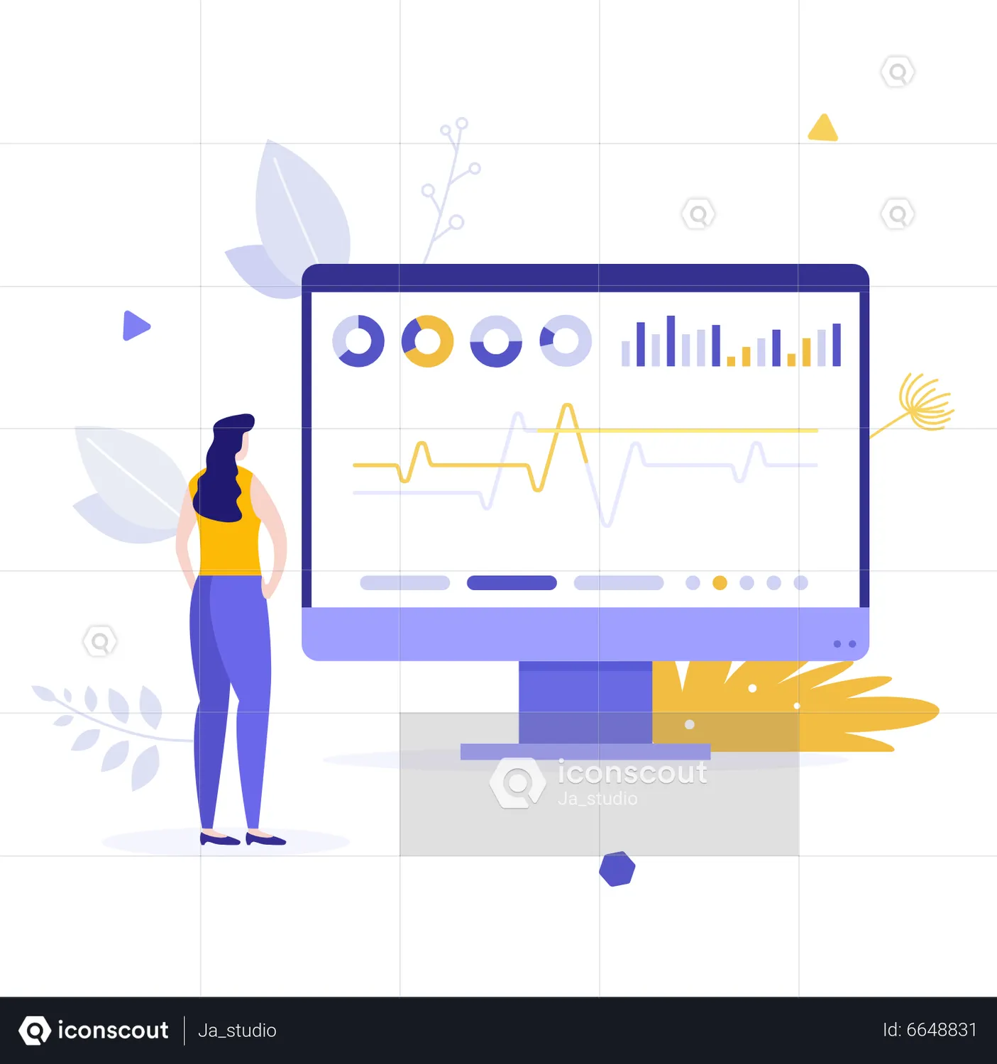 System Data Monitoring Animation Free Download Business Animations