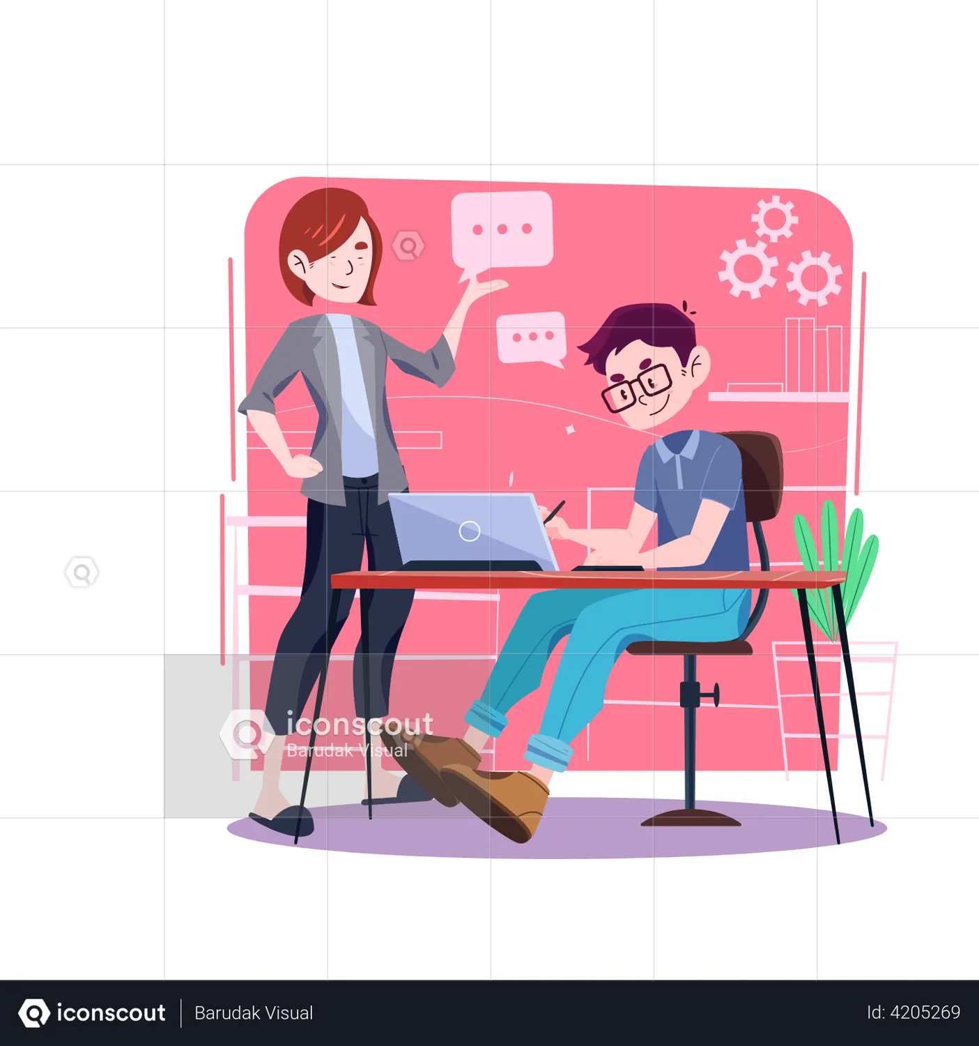 Team Working On Project Animation Free Download People Animations Iconscout