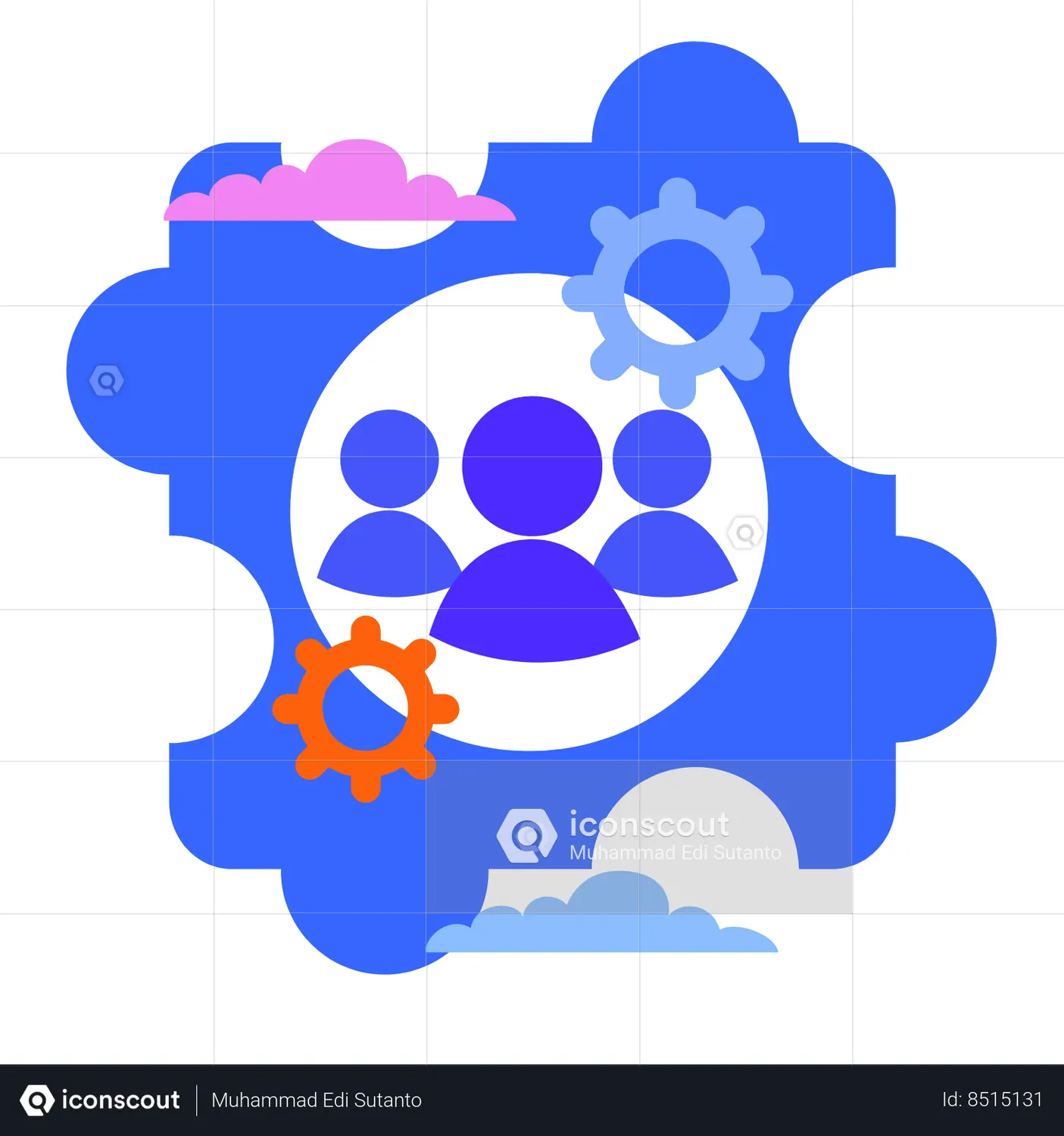 Teamwork Management Animated Icon - Free Download Business Animated ...