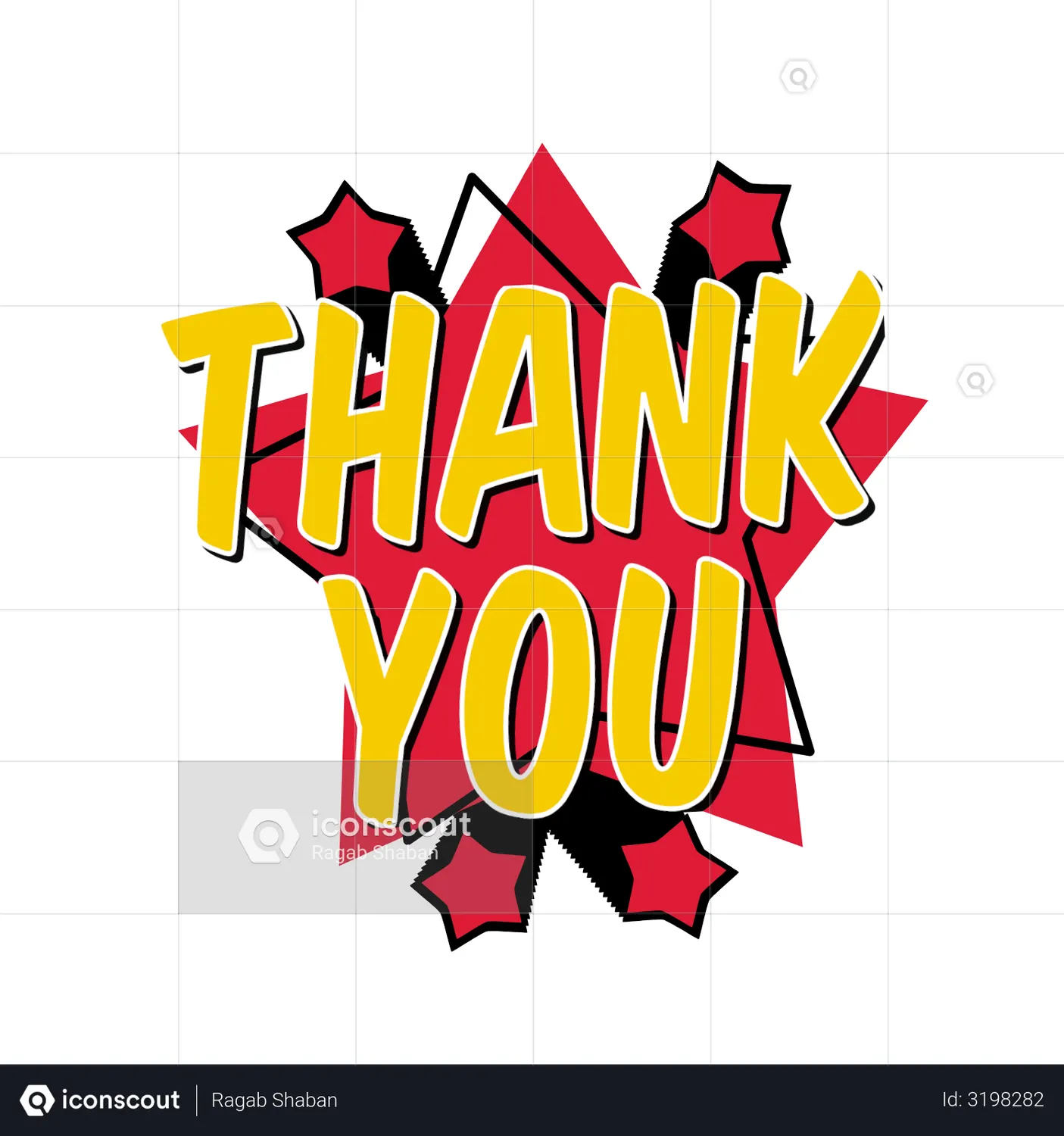 Thank You Animated Icon download in JSON, LOTTIE or MP4 format