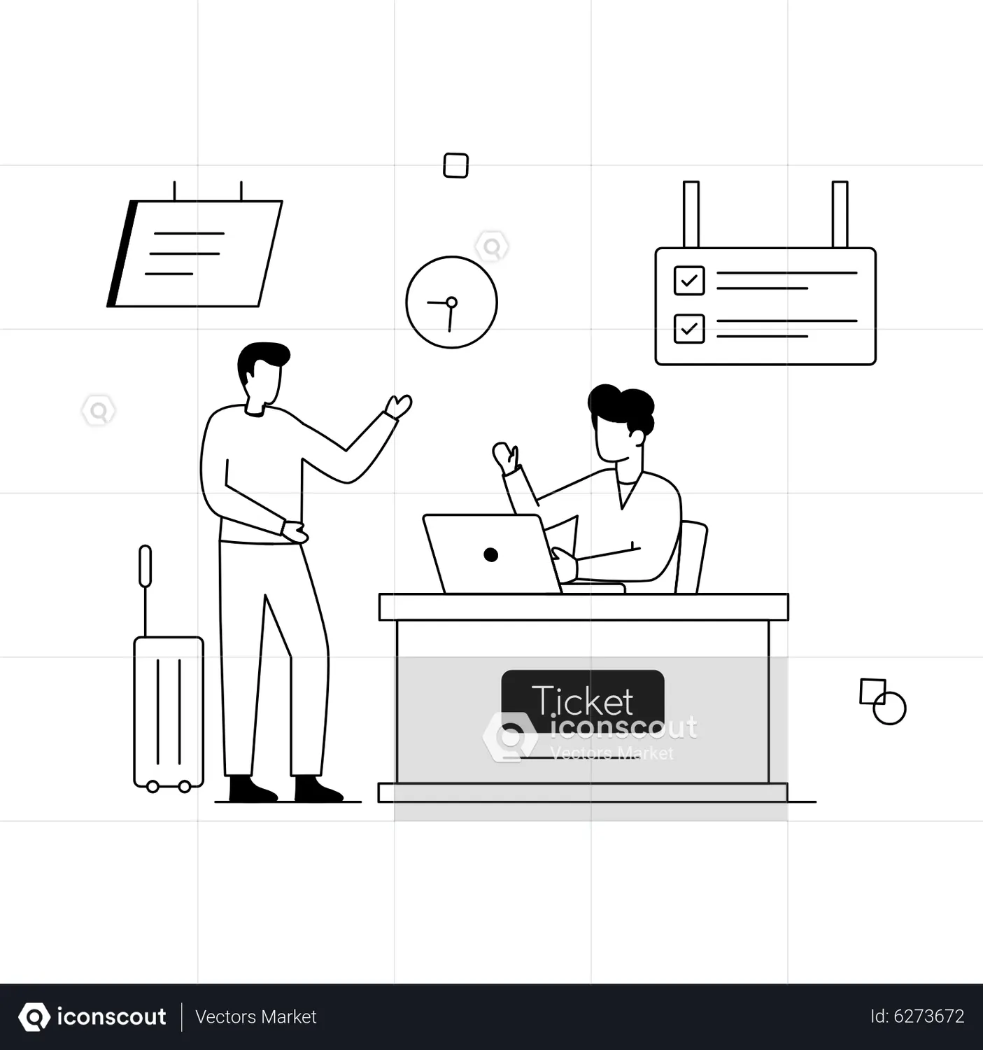 Ticket Counter Animation - Free Download Science & Technology ...
