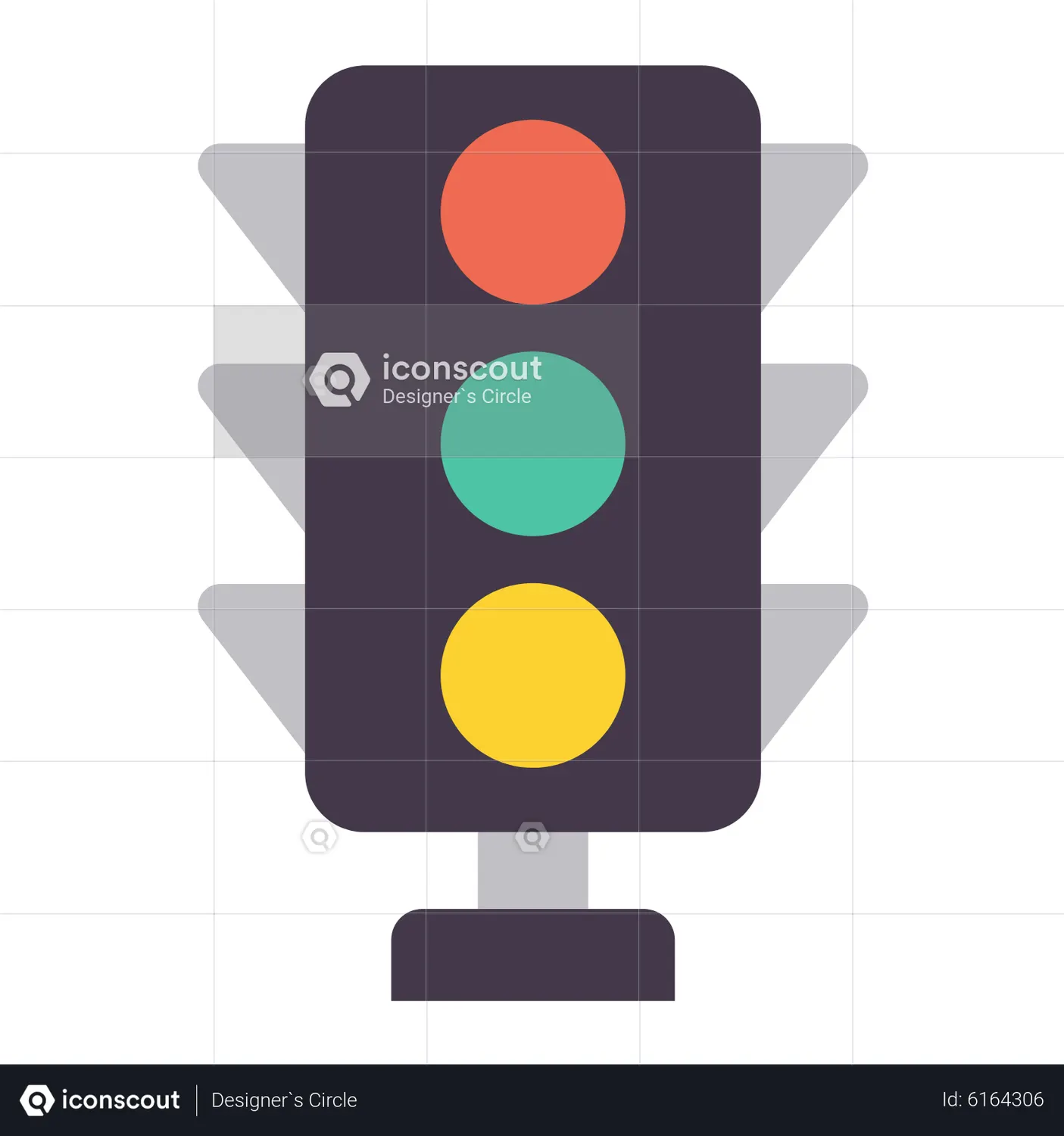 Traffic Light Animated Icon download in JSON, LOTTIE or MP4 format